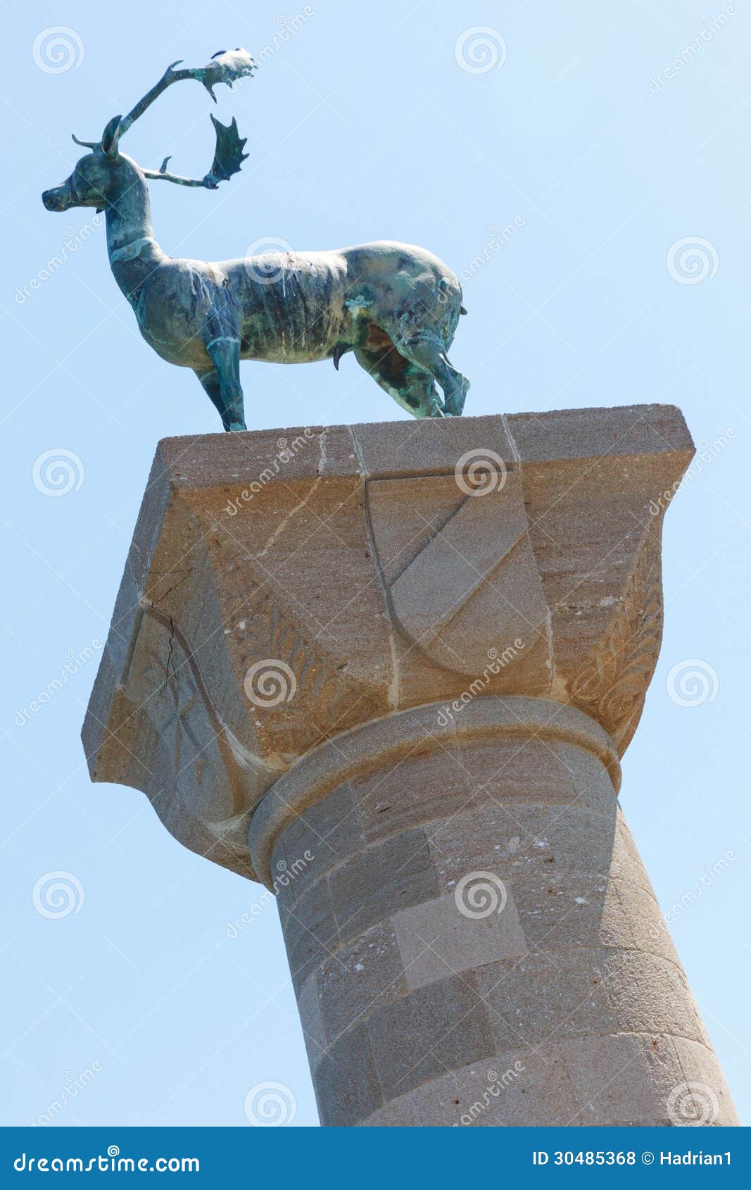 Rhodes Greece Statue stock photo. Image of rhodes, statue - 30485368