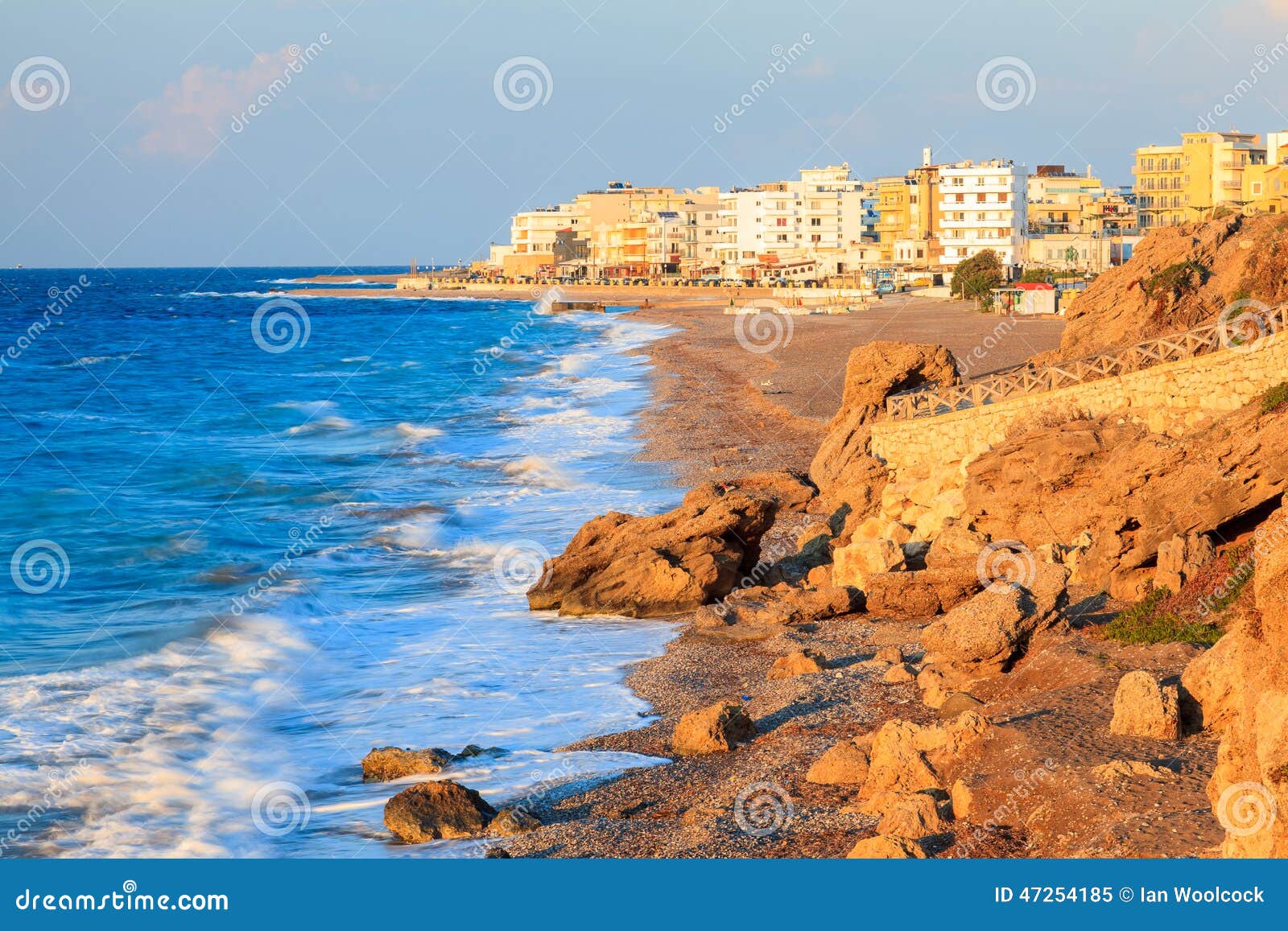 Rhodes Greece Sunset stock image. Image of dodecanese - 47254185