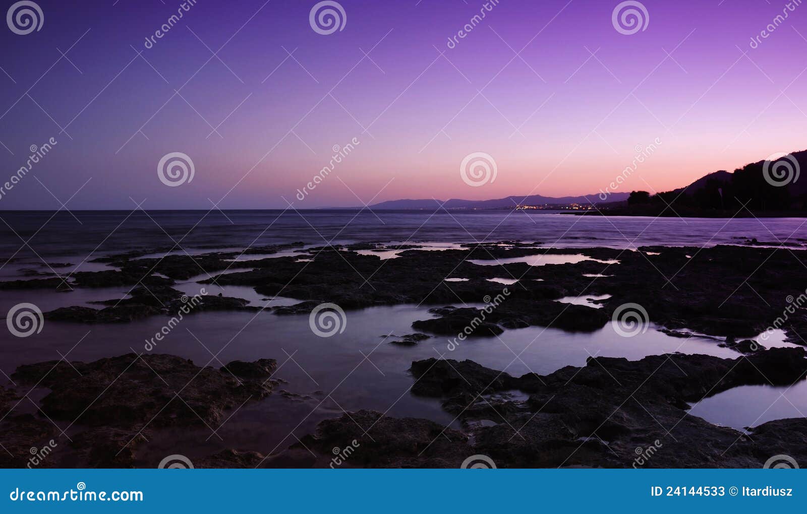 Rhodes Island Exotic and Wild Sunset Stock Image - Image of island ...