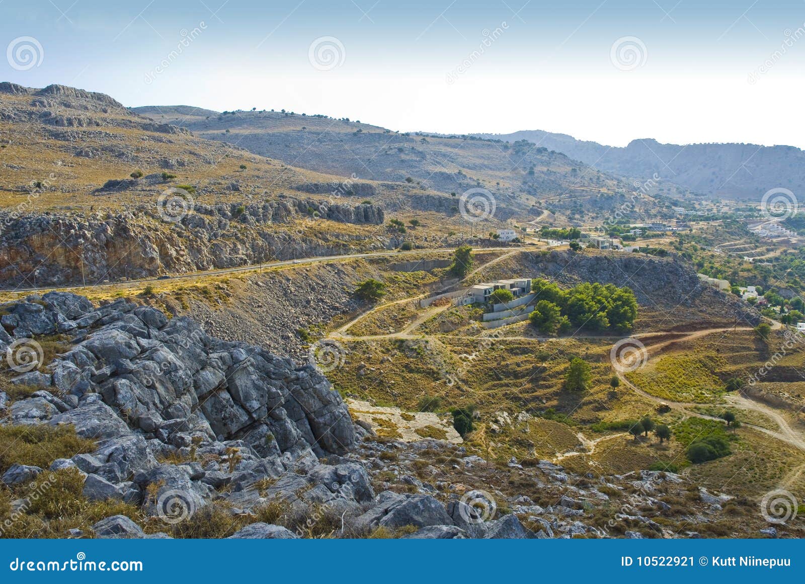 Rhodes landscape stock image. Image of landscape, awesome - 10522921