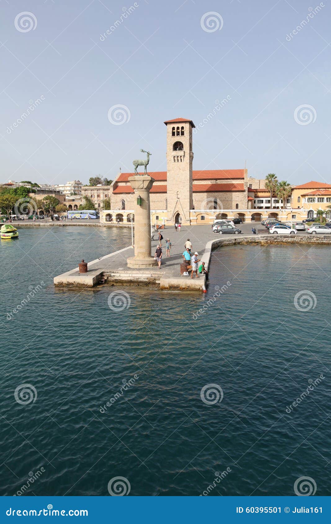 Rhodes Mandraki Harbour. Greece Editorial Photo - Image of island ...