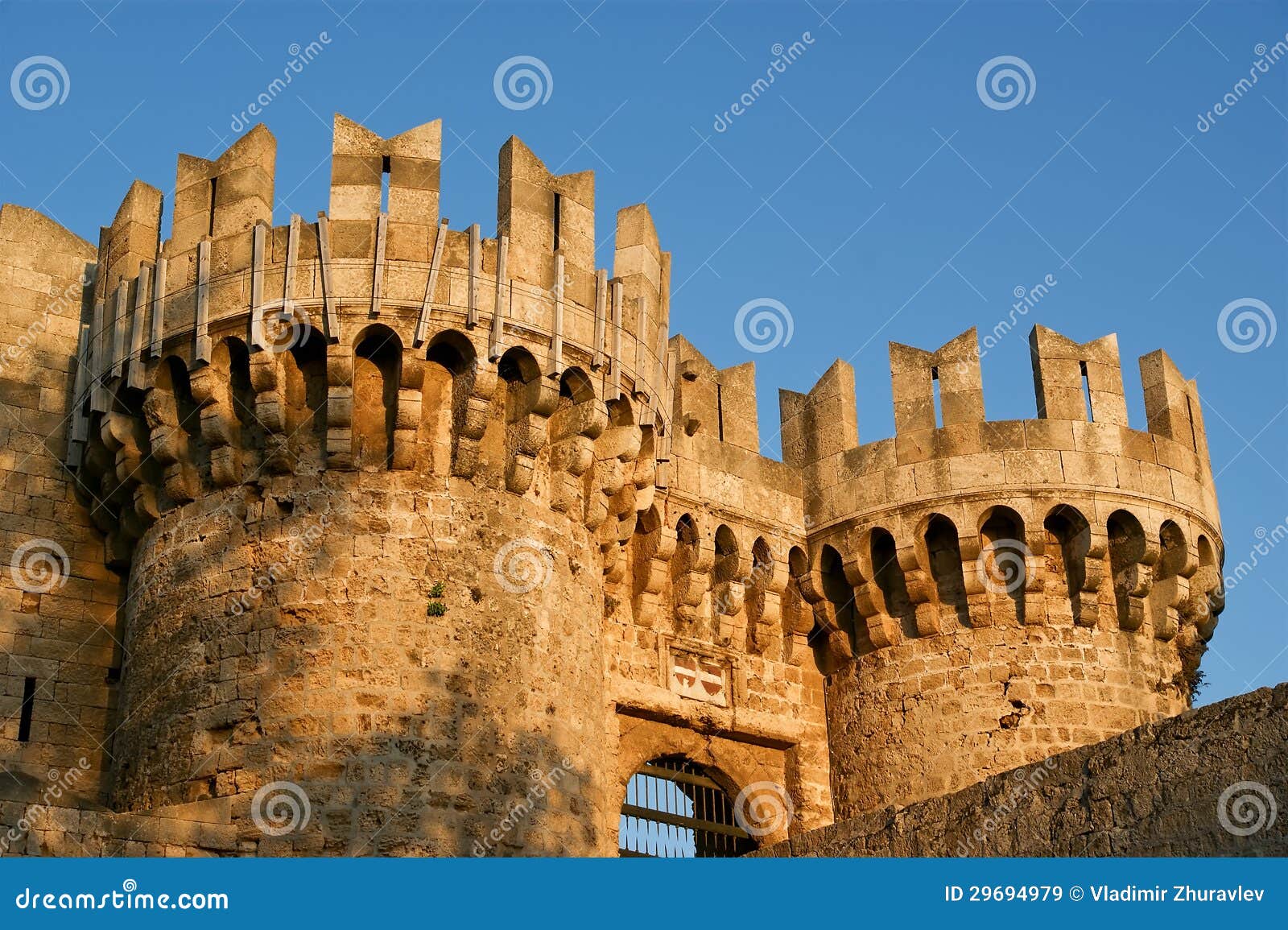 Rhodes Medieval Knights Castle Stock Image - Image of greek, museum ...