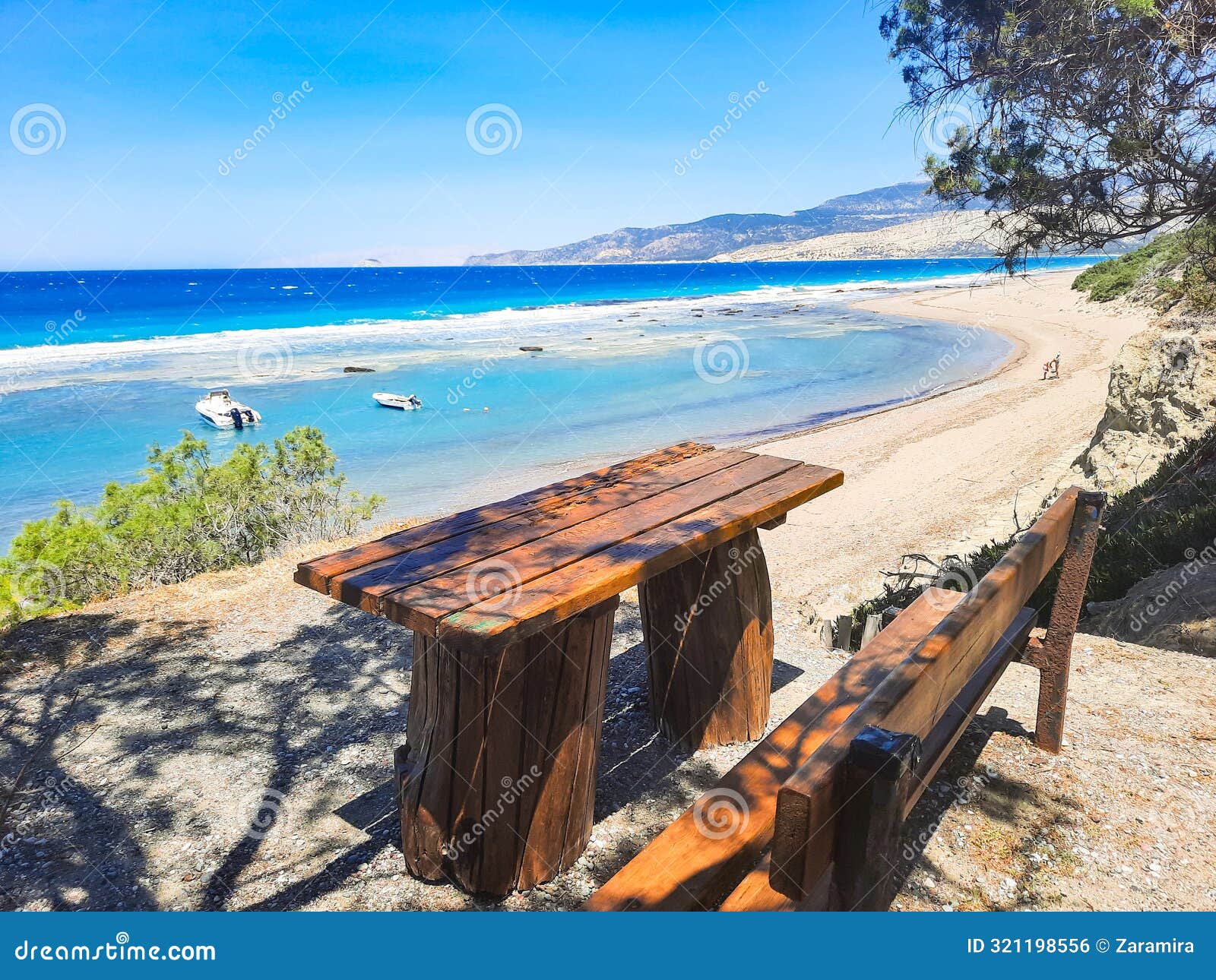 Limni Beach on Rhodes editorial photo. Image of ocean - 321198556