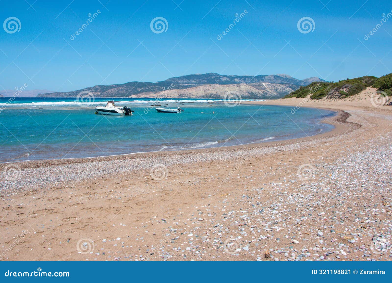 Limni Beach on Rhodes editorial photo. Image of horizon - 321198821