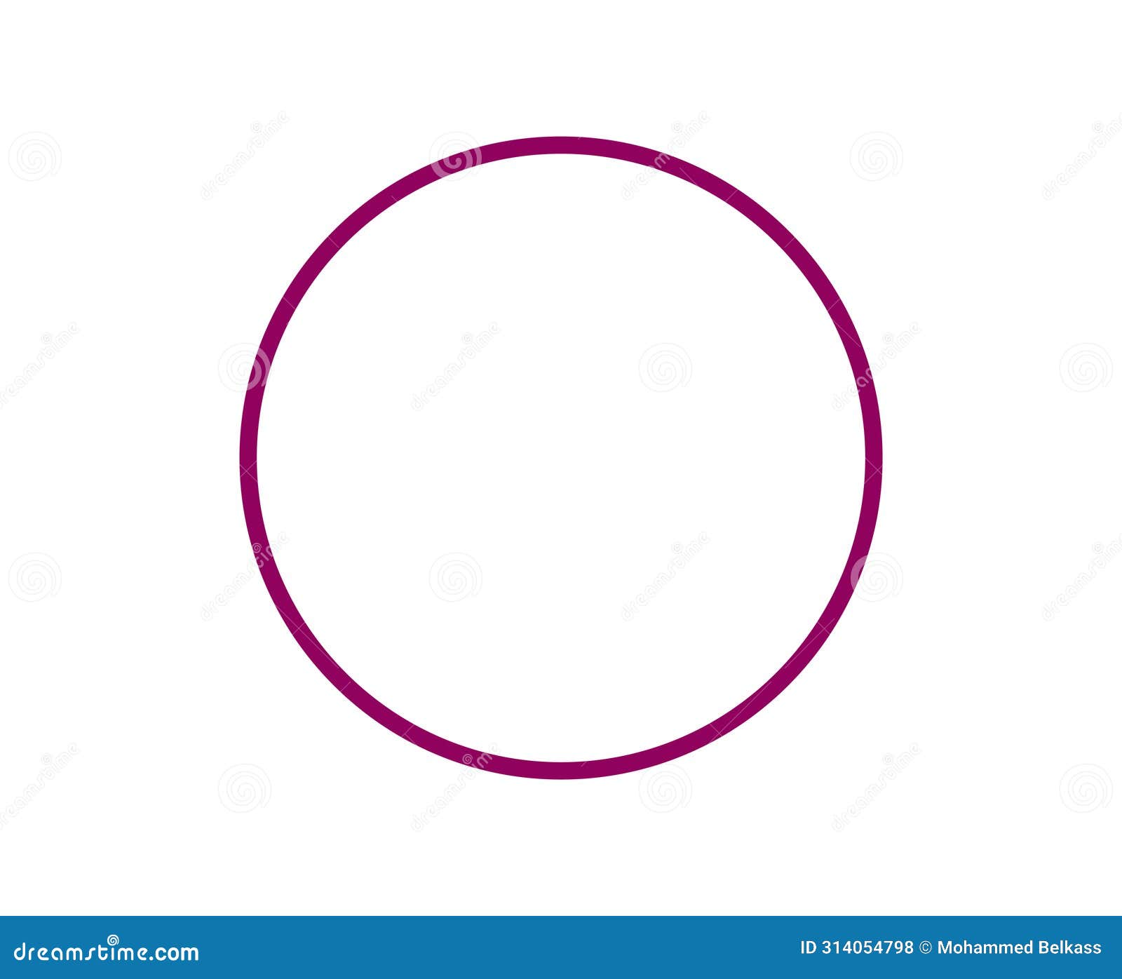 Circle Shape Outline Purple Stroke Circle Symbol Vector Stock Vector ...