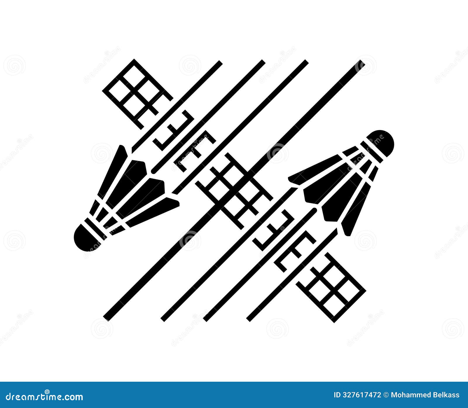 Badminton Pictogram Olympics Games Paris 2024 Logo Symbol Abstract ...