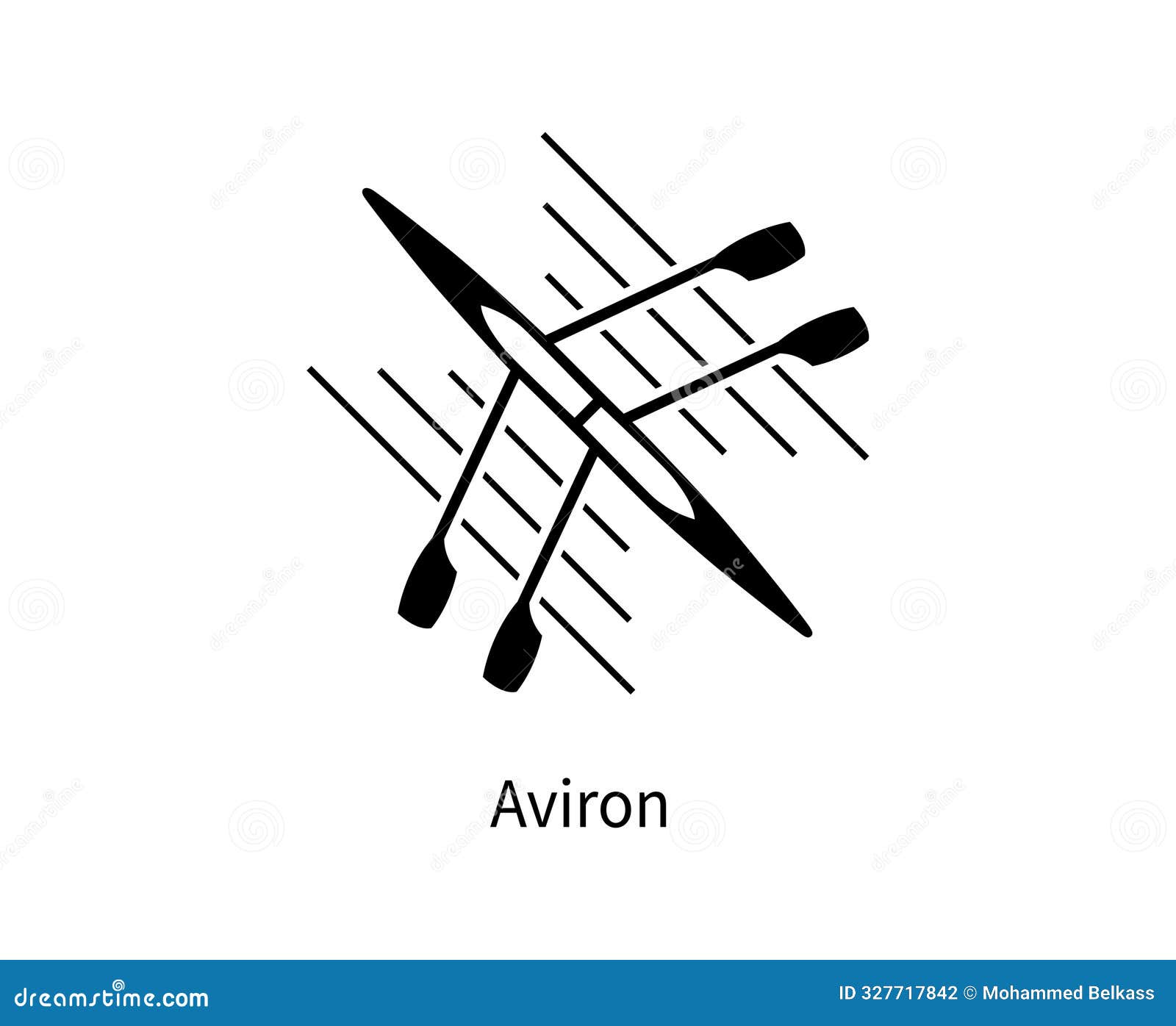 Aviron Pictogram Olympics Games Paris 2024 Logo Symbol Stock ...