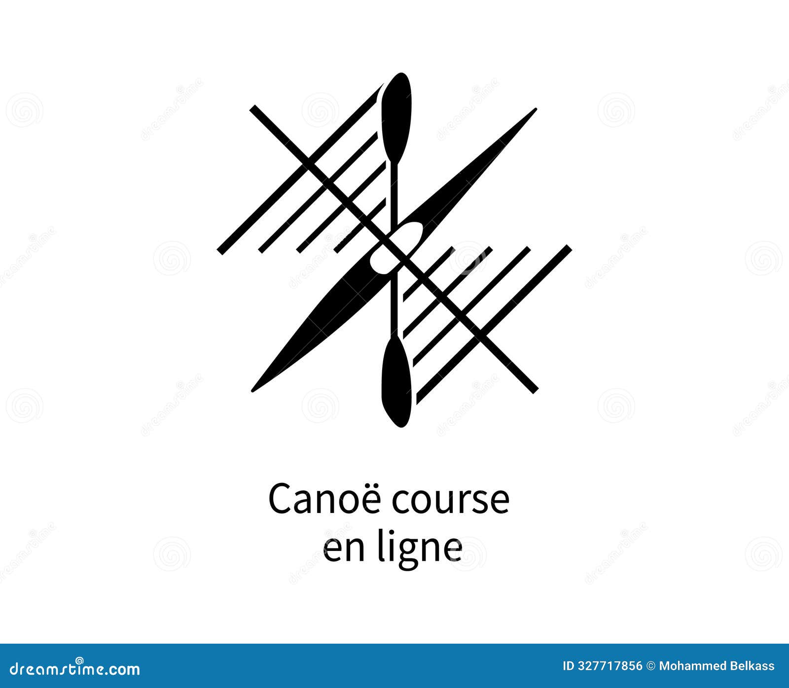 Canoe Course En Ligne Pictogram Olympics Games Paris 2024 Logo Stock ...