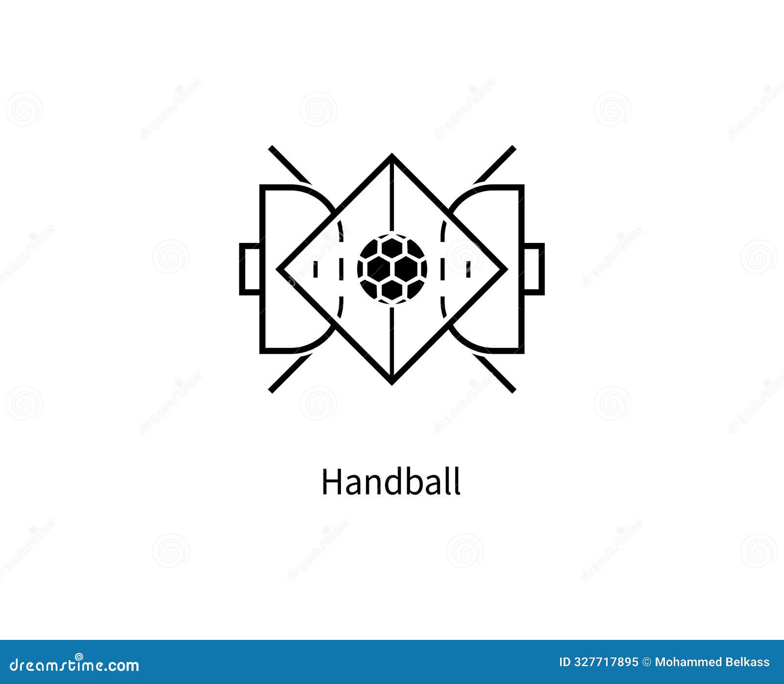 Handball Pictogram Olympics Games Paris 2024 Logo Symbol Stock Vector ...