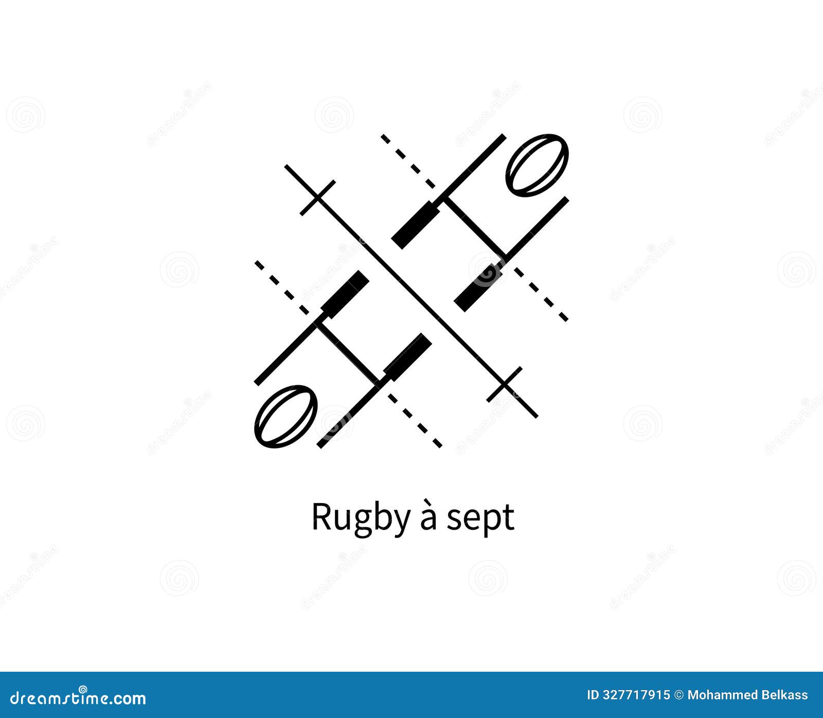 Rugby Pictogram Olympics Games Paris 2024 Logo Symbol Stock ...