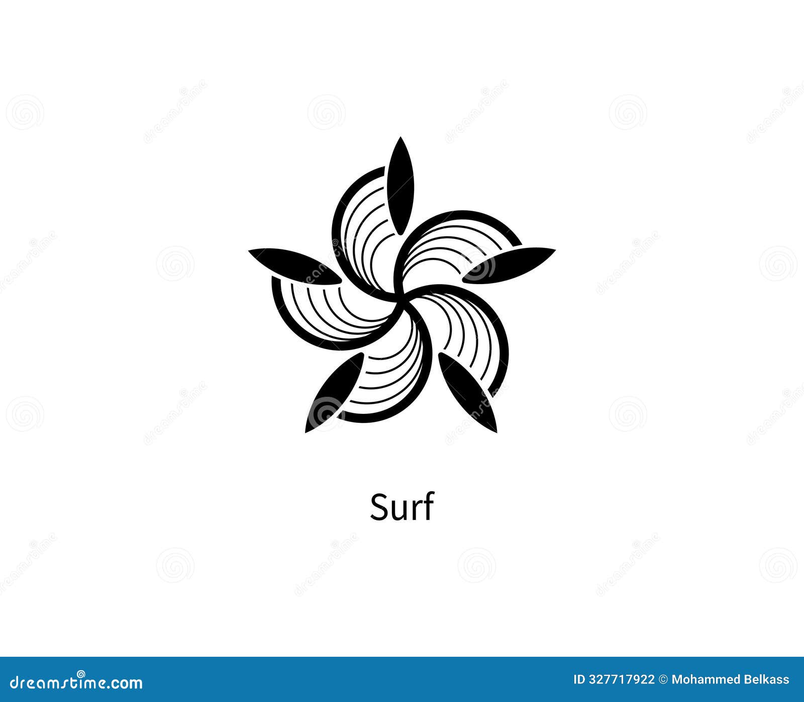 Surf Pictogram Olympics Games Paris 2024 Logo Symbol Stock Illustration ...