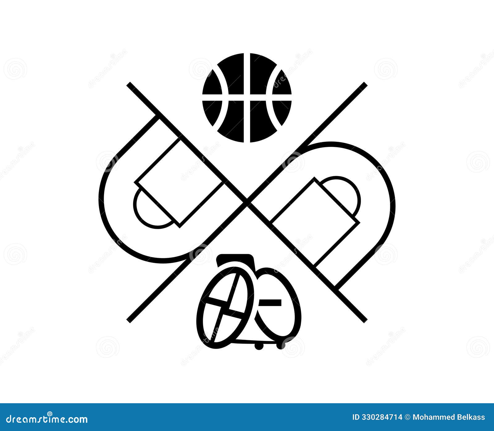 3x3 Basketball Pictogram Olympics Games Paris 2024 Logo Symbol Cartoon ...