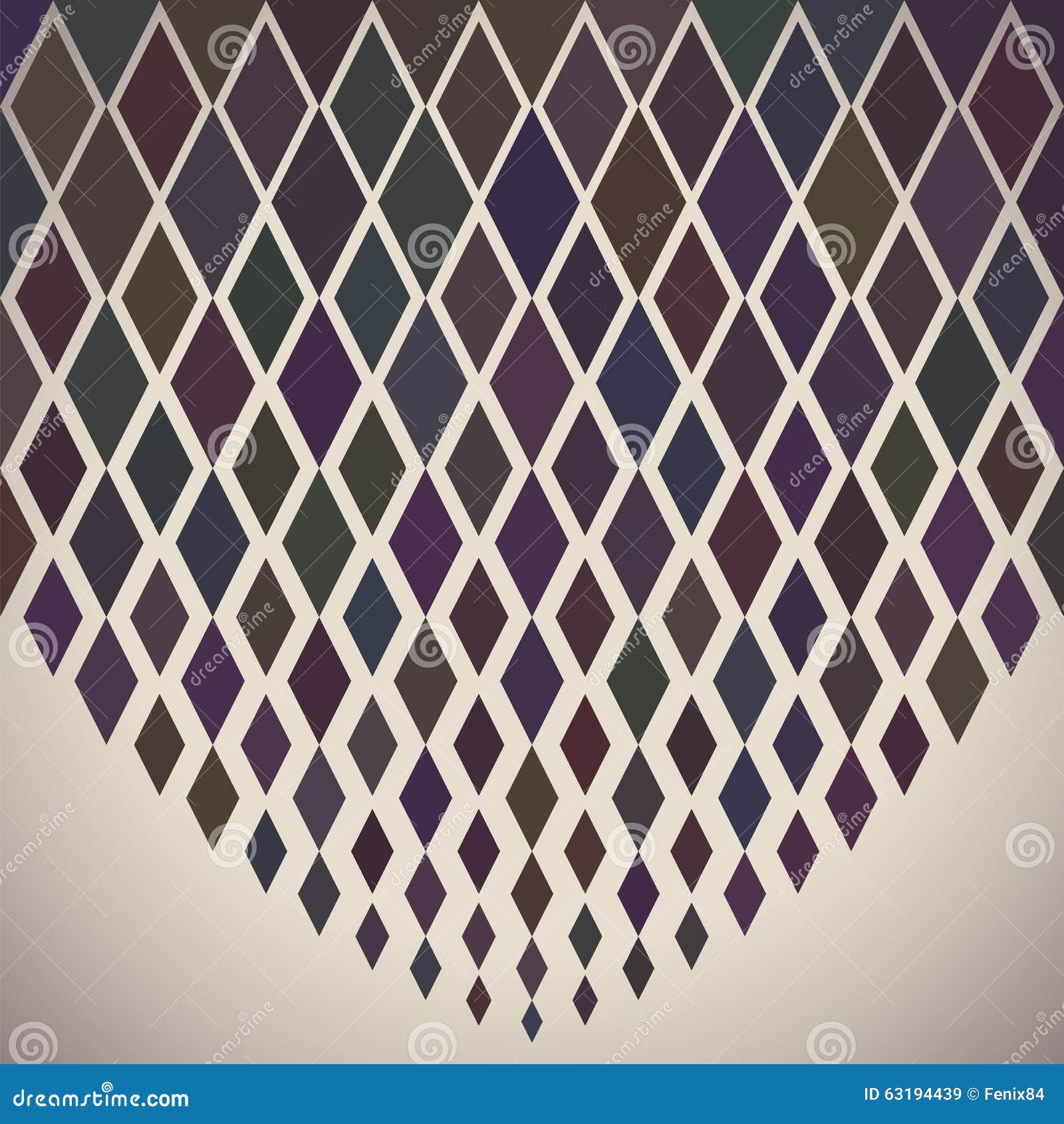 Rhombic pattern. stock vector. Illustration of effect - 63194439