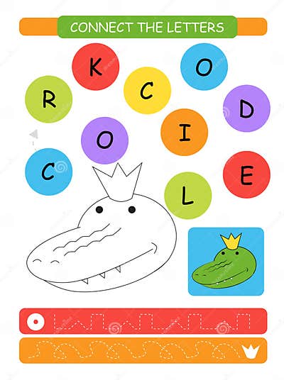 Connect the Letters. Printable Worksheet for Preschool and Kindergarten ...