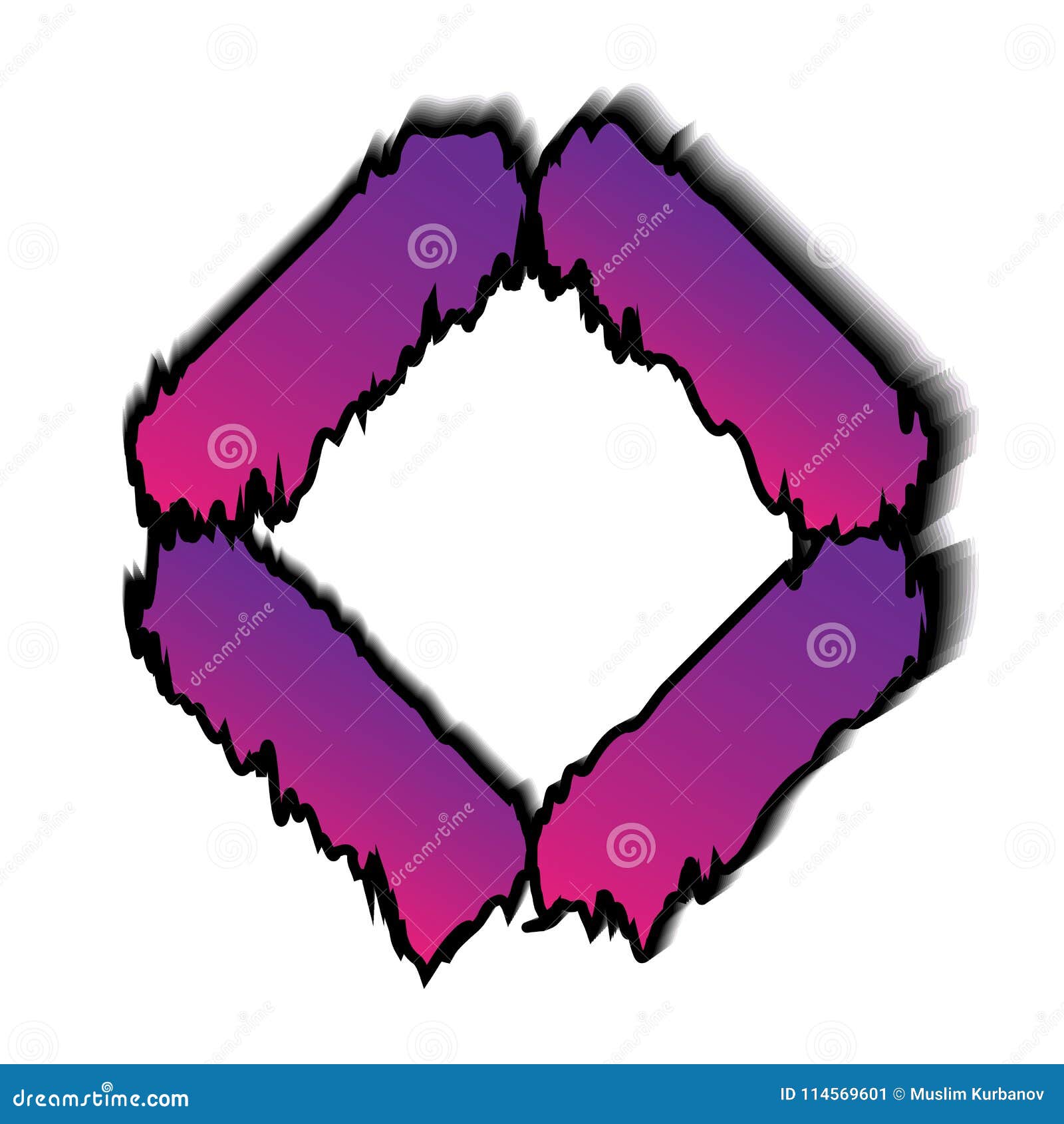 Rhombus Abstract Square Geometric Art Logo. Vector Stock Vector ...