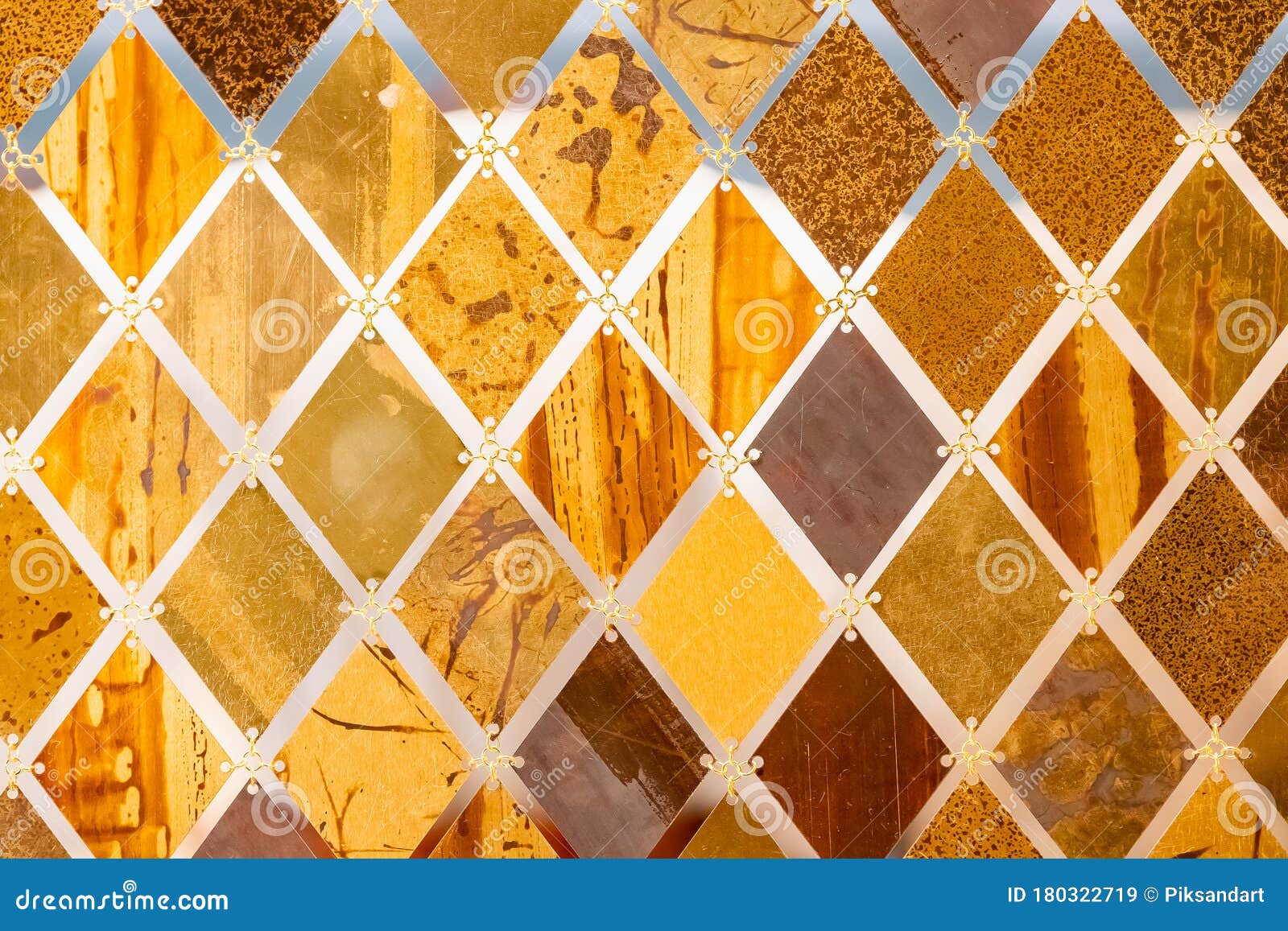 Rhombus Background with Different Brown Materials Stock Image - Image ...