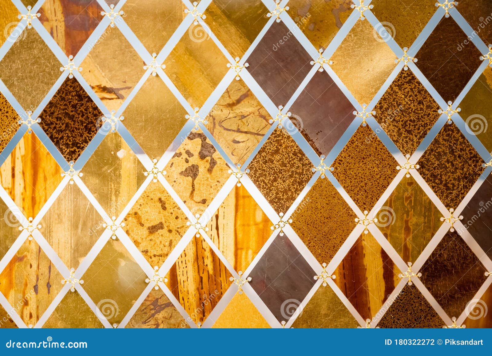 Rhombus Background with Different Brown Materials Stock Photo - Image ...
