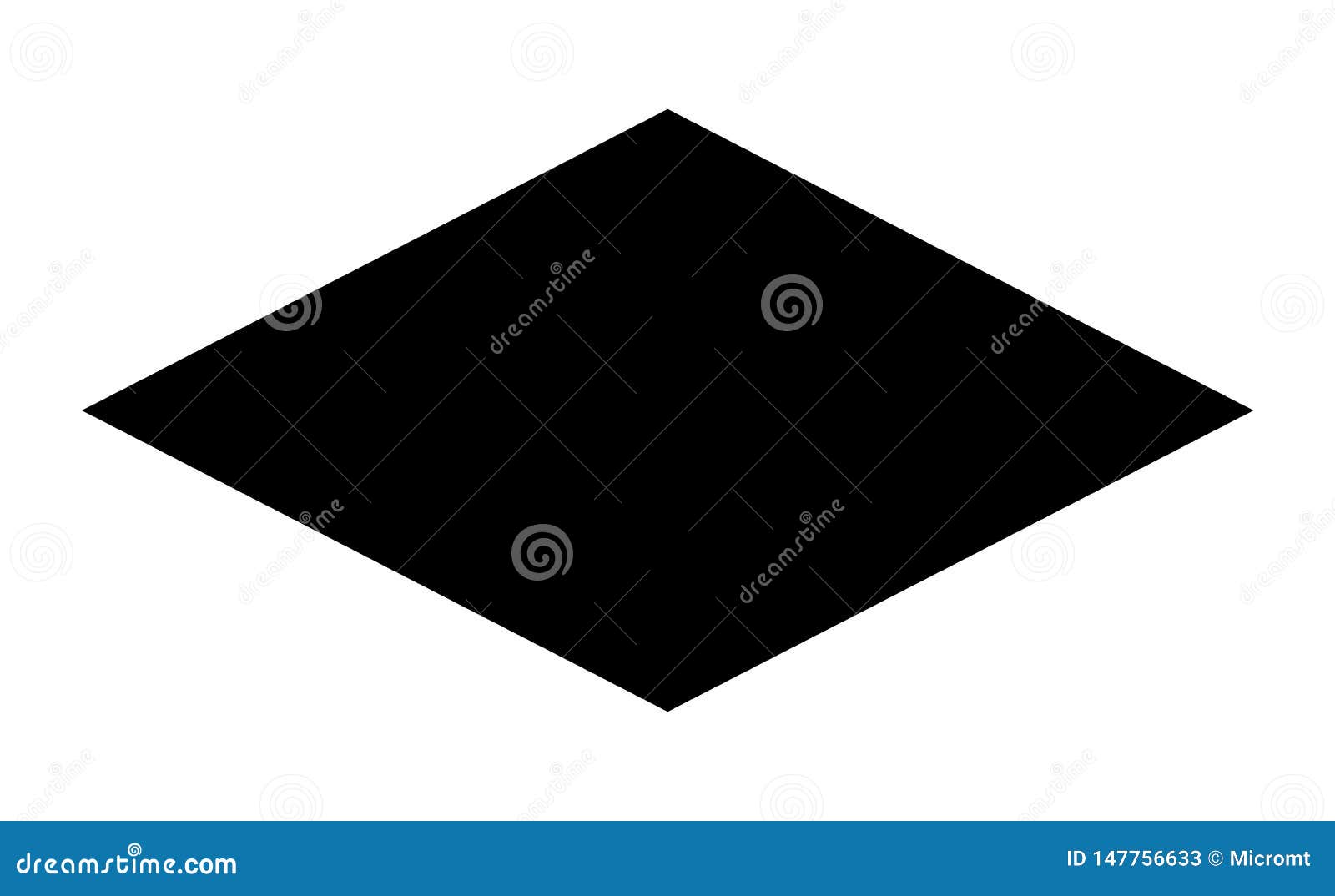 Rhombus Black. Web Icon with Dark Frame or Backdrop Stock Vector ...