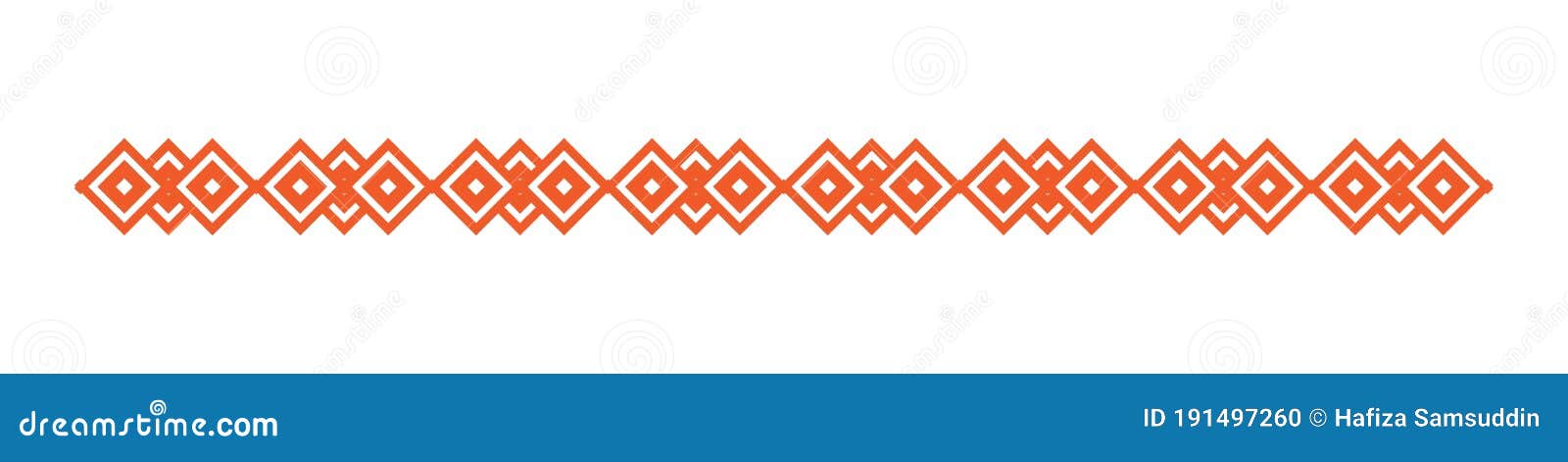 Rhombus Border Design. Vector Illustration Decorative Design Stock ...
