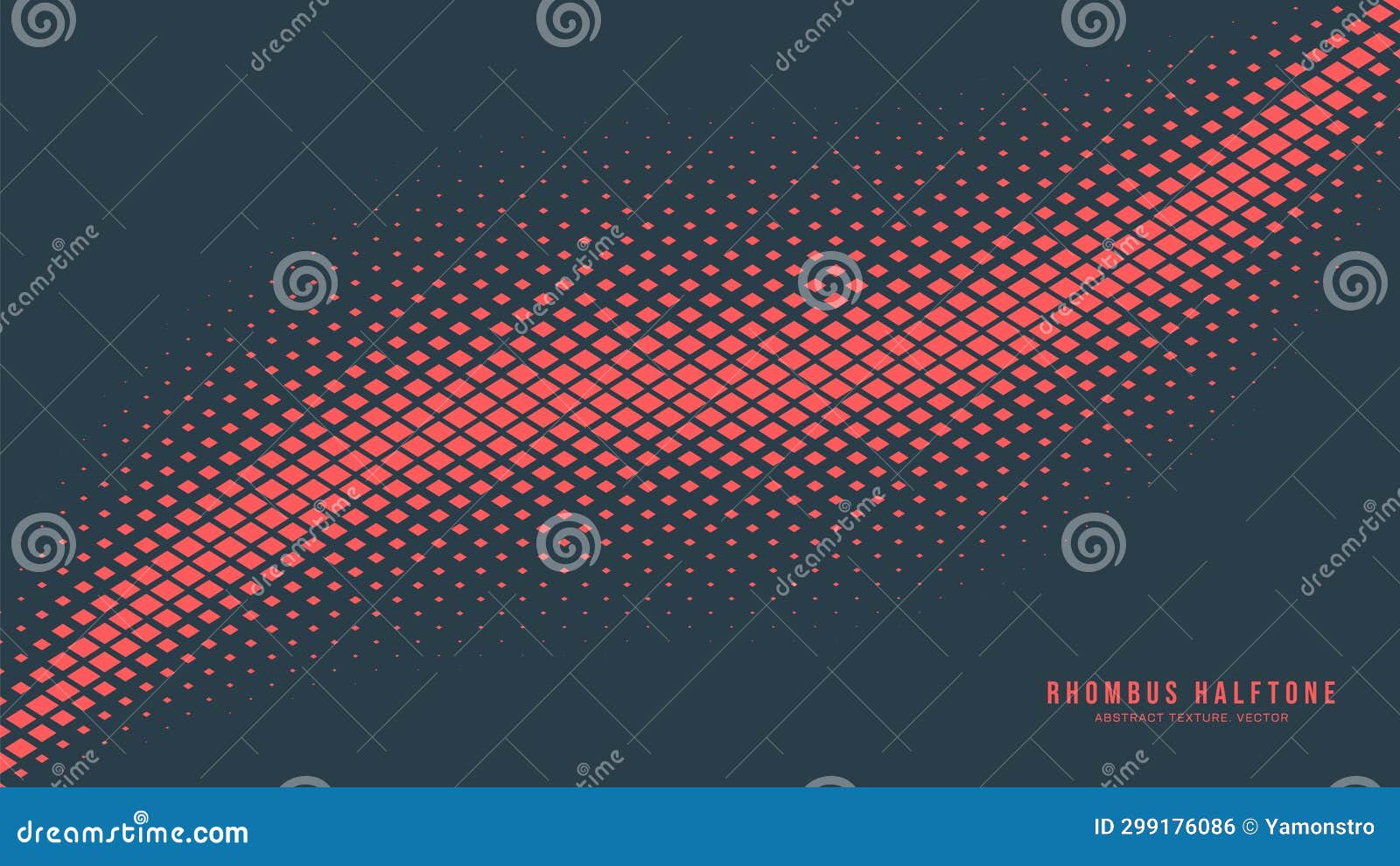 Rhombus Halftone Checker Pattern Vector Smooth Curved Border Abstract ...