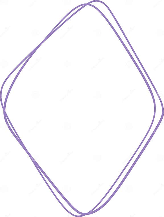 Rhombus Outline Frame stock vector. Illustration of design - 319733448