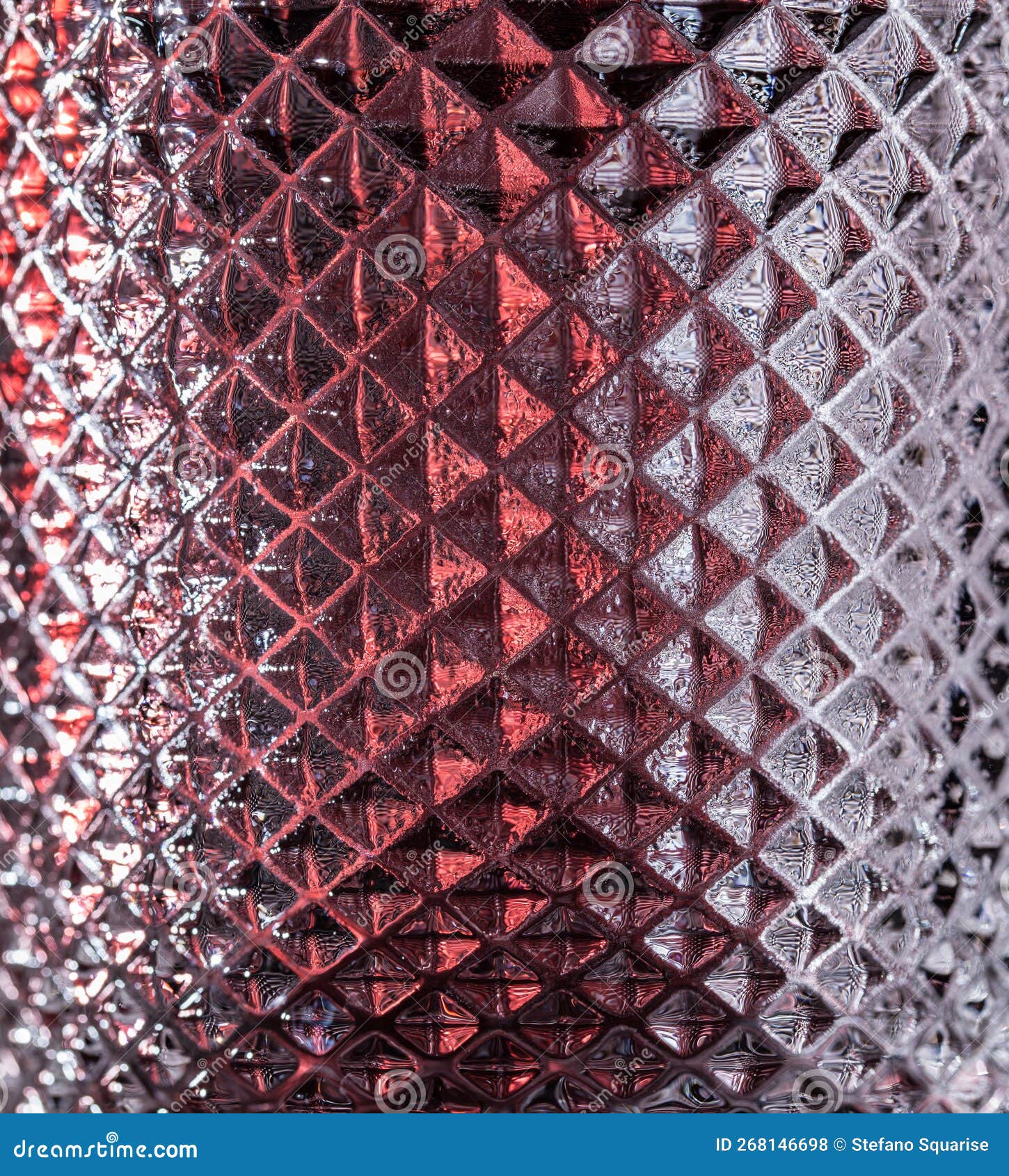 Rhombus Pattern On Red Glass Stock Photography | CartoonDealer.com ...