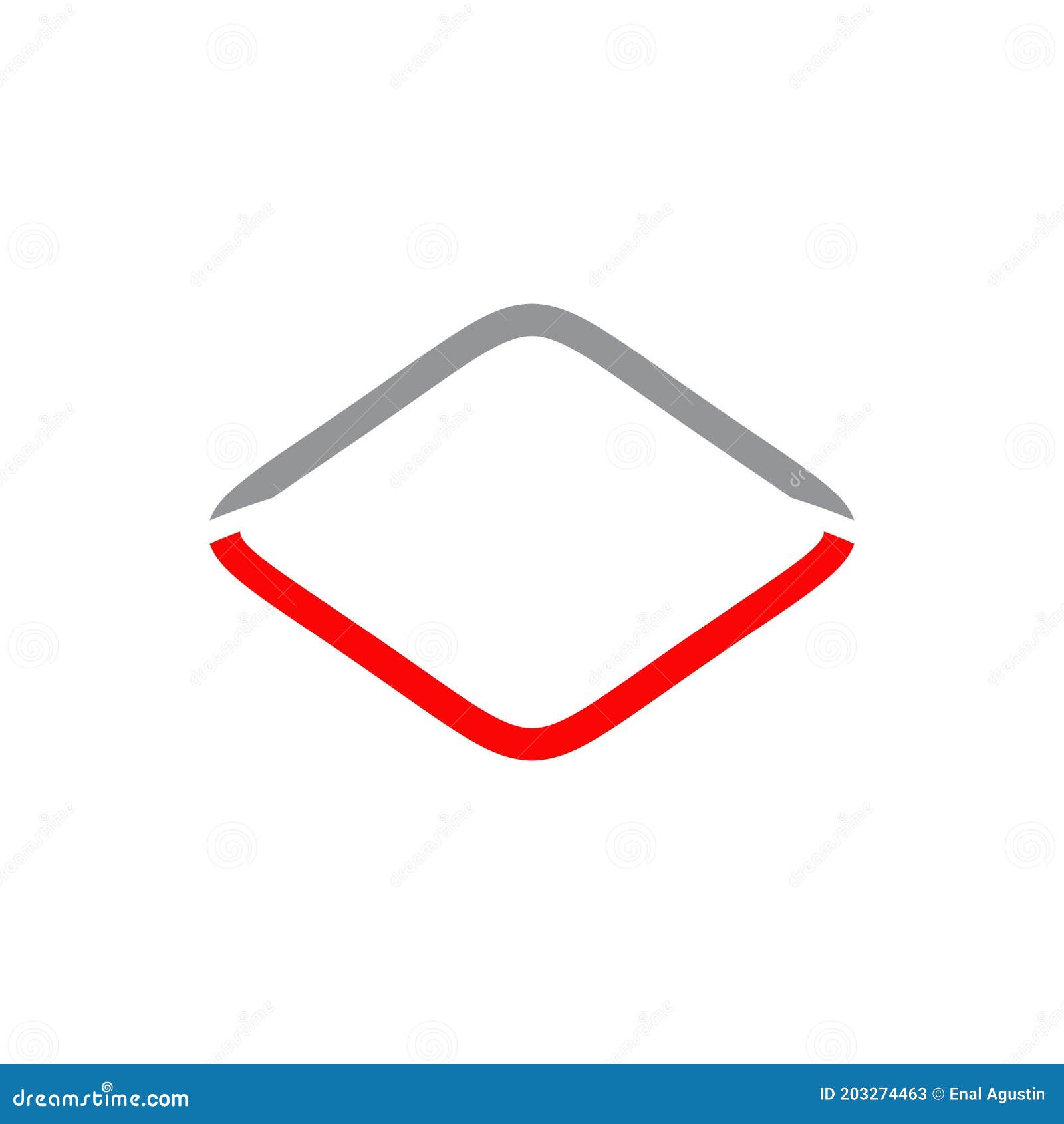 Rhombus Shape Icon Logo Design Template Stock Vector - Illustration of ...