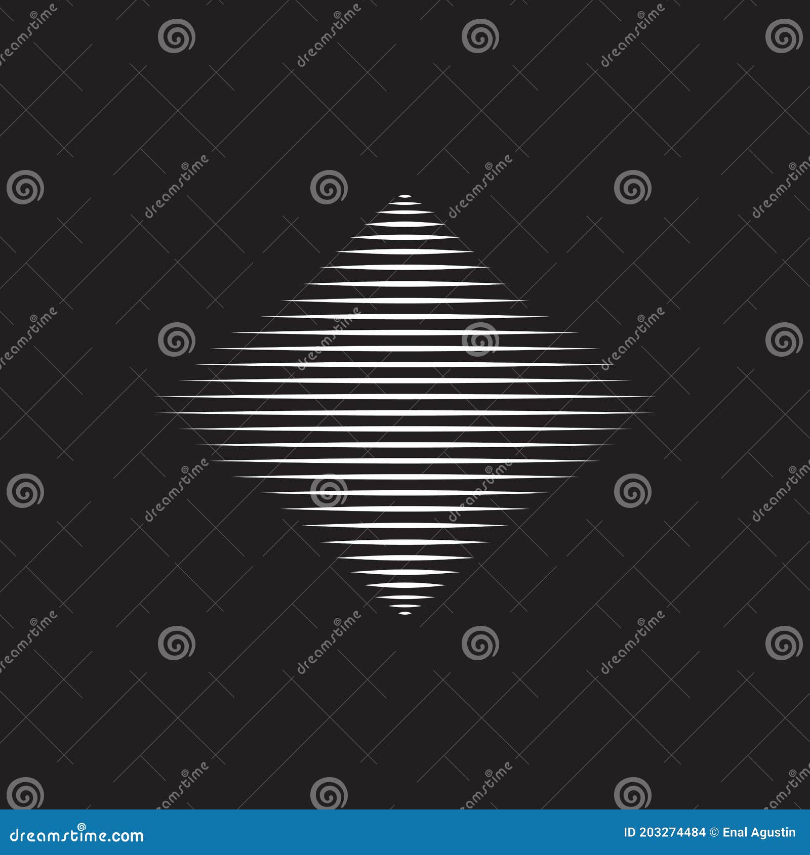 Rhombus Shape Icon Logo Design Template Stock Vector - Illustration of ...