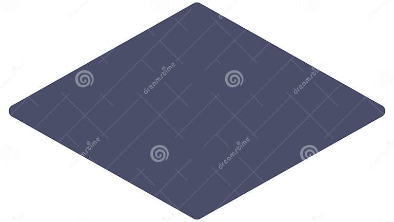 Rhombus Shape in Polygon Types, Geometric Shapes in Prism Stock ...