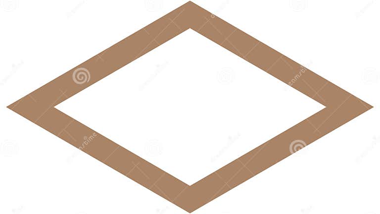 Rhombus Shape in Polygon Types, Geometric Shapes in Prism Stock ...