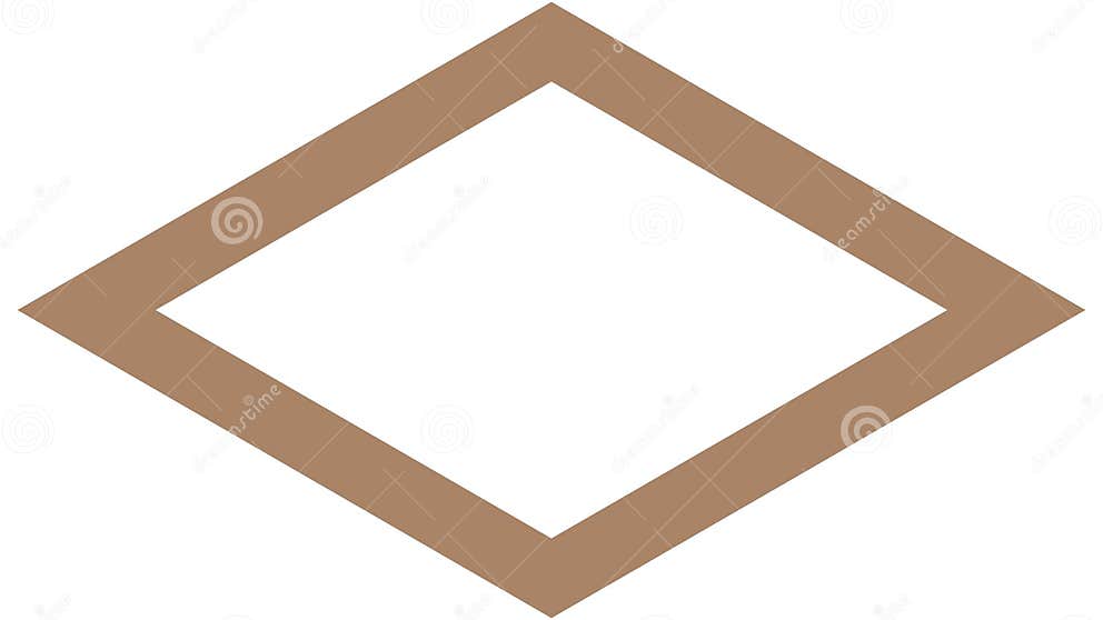 Rhombus Shape in Polygon Types, Geometric Shapes in Prism Stock ...