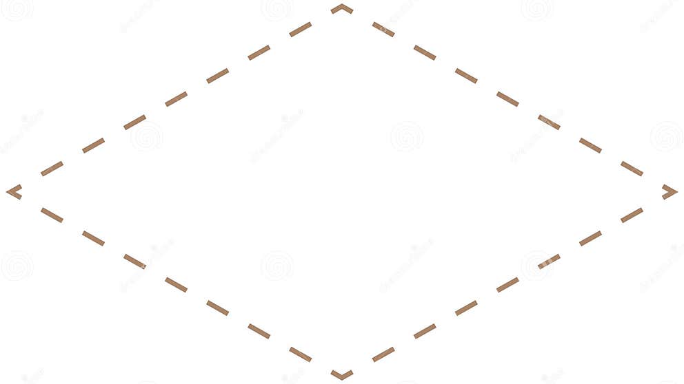 Rhombus Shape in Polygon Types, Geometric Shapes in Prism Stock ...