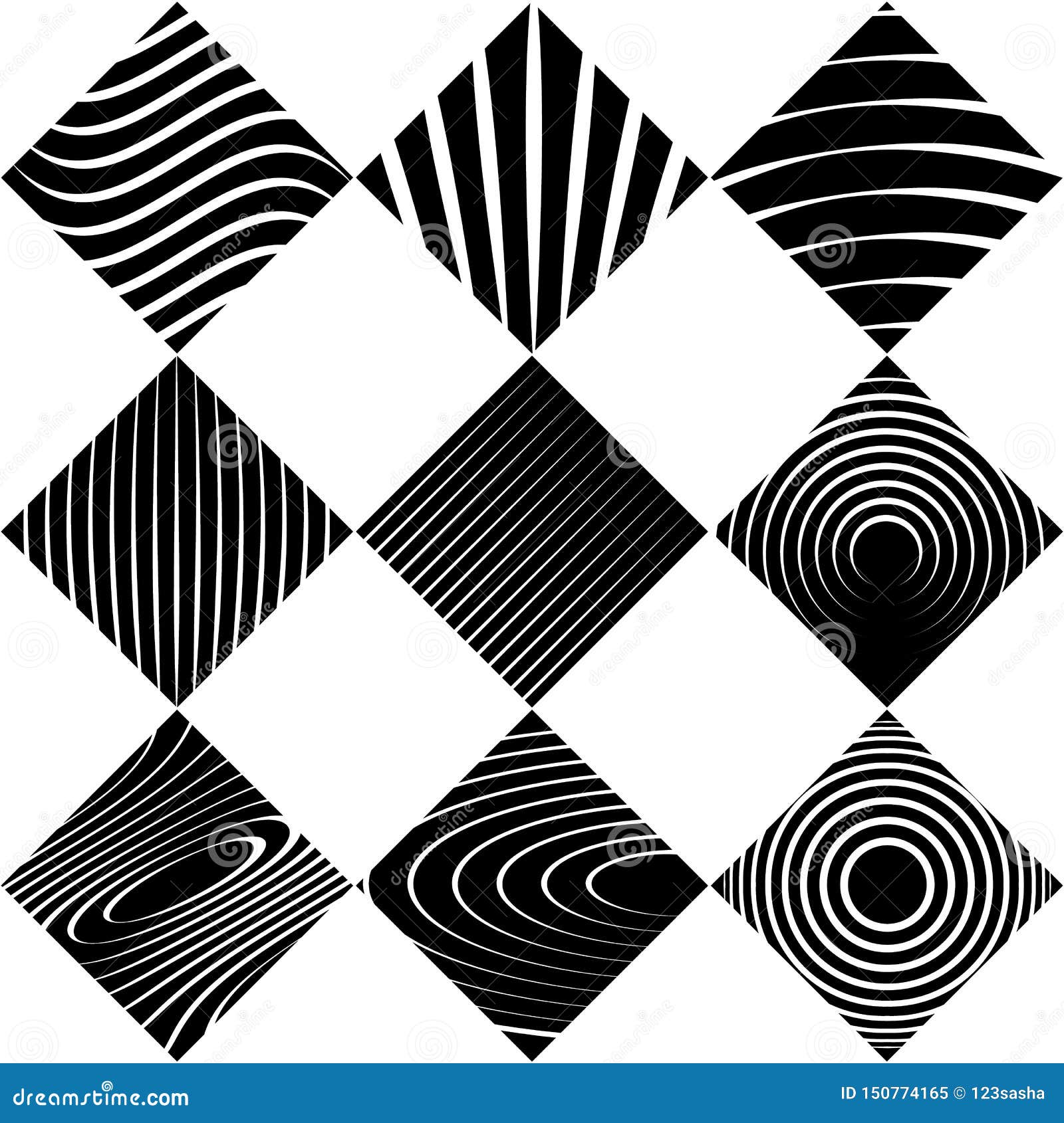 Rhombus Shapes Seamless Vector Pattern - Vector Stock Vector ...