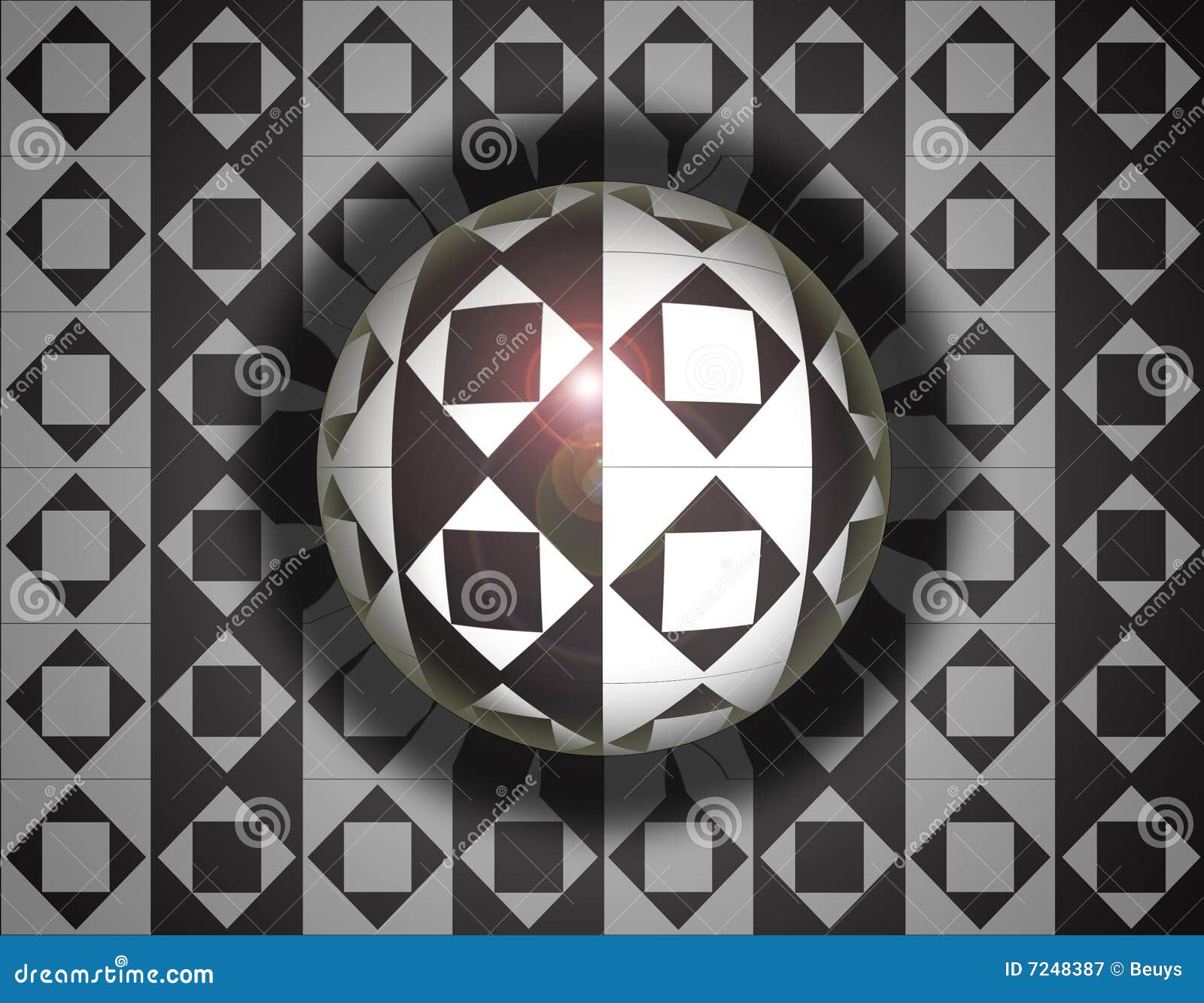 Rhombus sphere stock illustration. Illustration of rhombus - 7248387