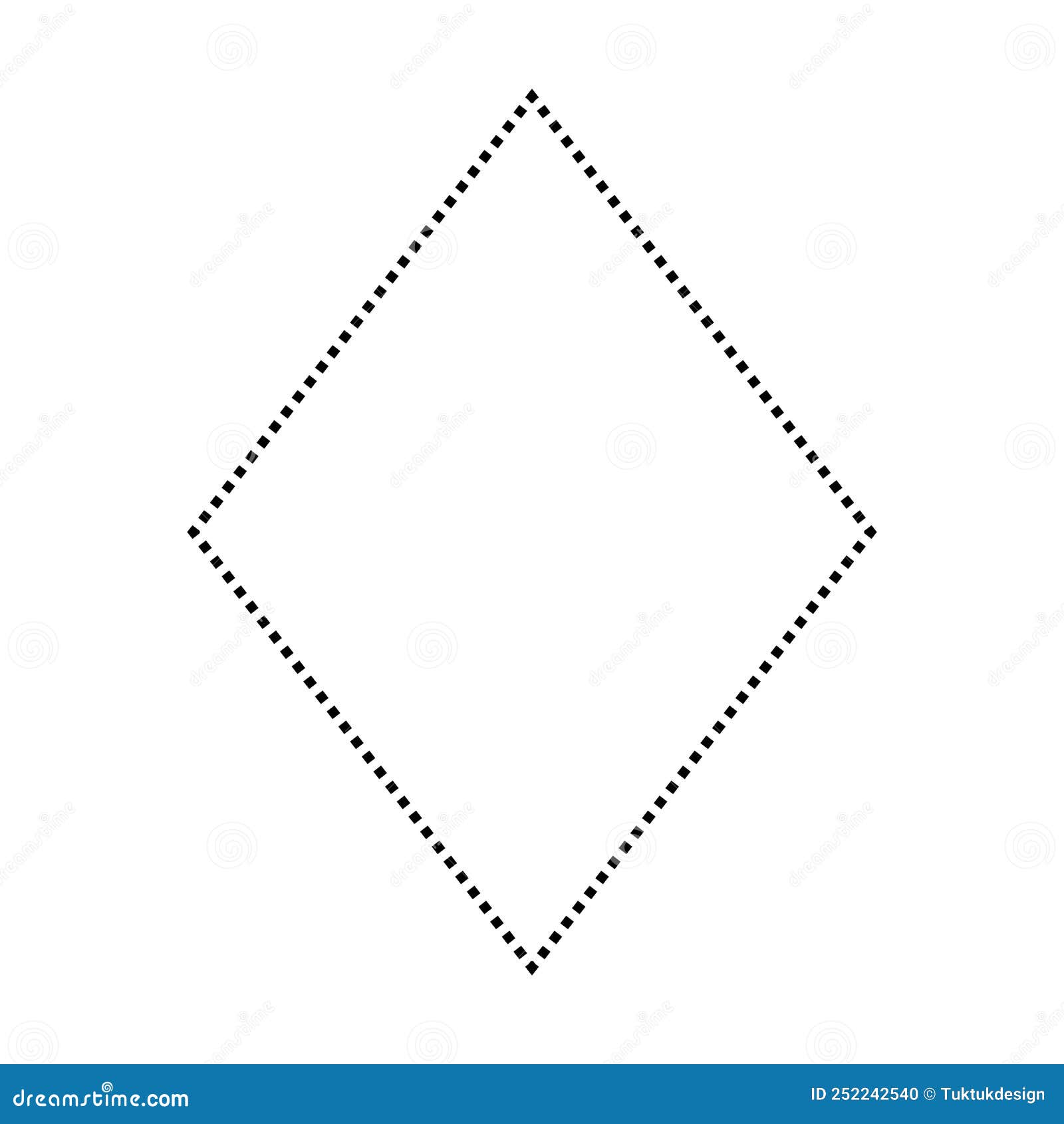 Rhombus Symbol Dotted Shape Vector Icon for Creative Graphic Design Ui ...