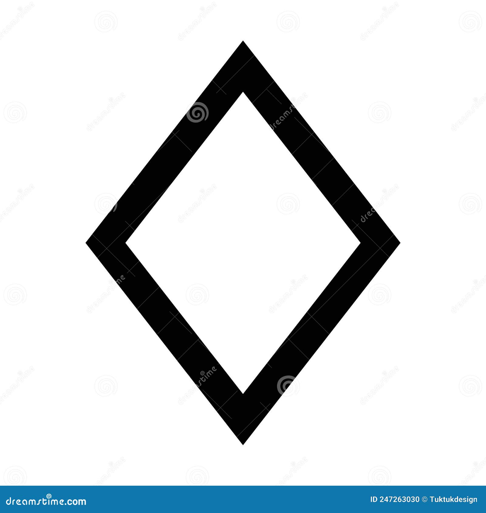 Rhombus Symbol Shape Vector Icon for Creative Graphic Design Ui Element ...