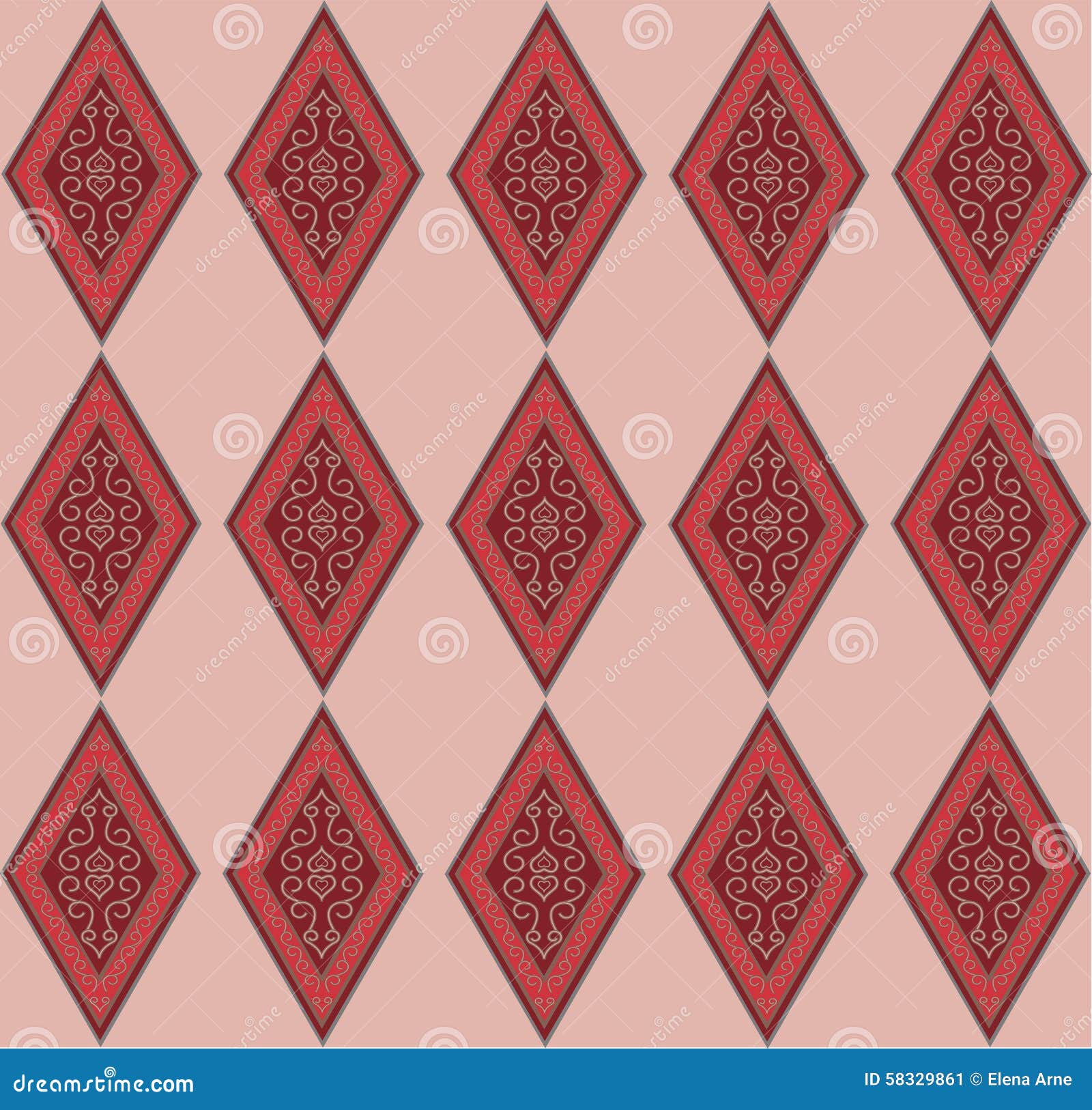 Rhombus texture stock vector. Illustration of flower - 58329861