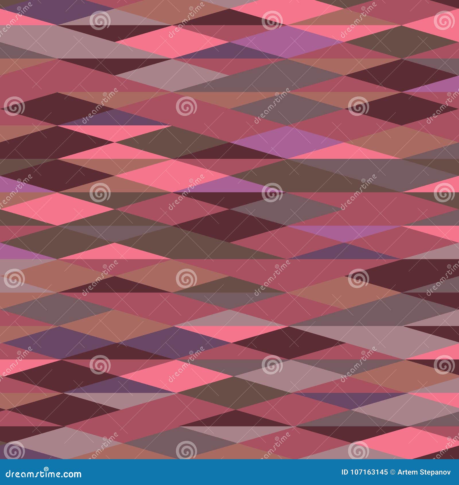Rhombus and Triangles Pattern in Trendy Colors Stock Vector ...