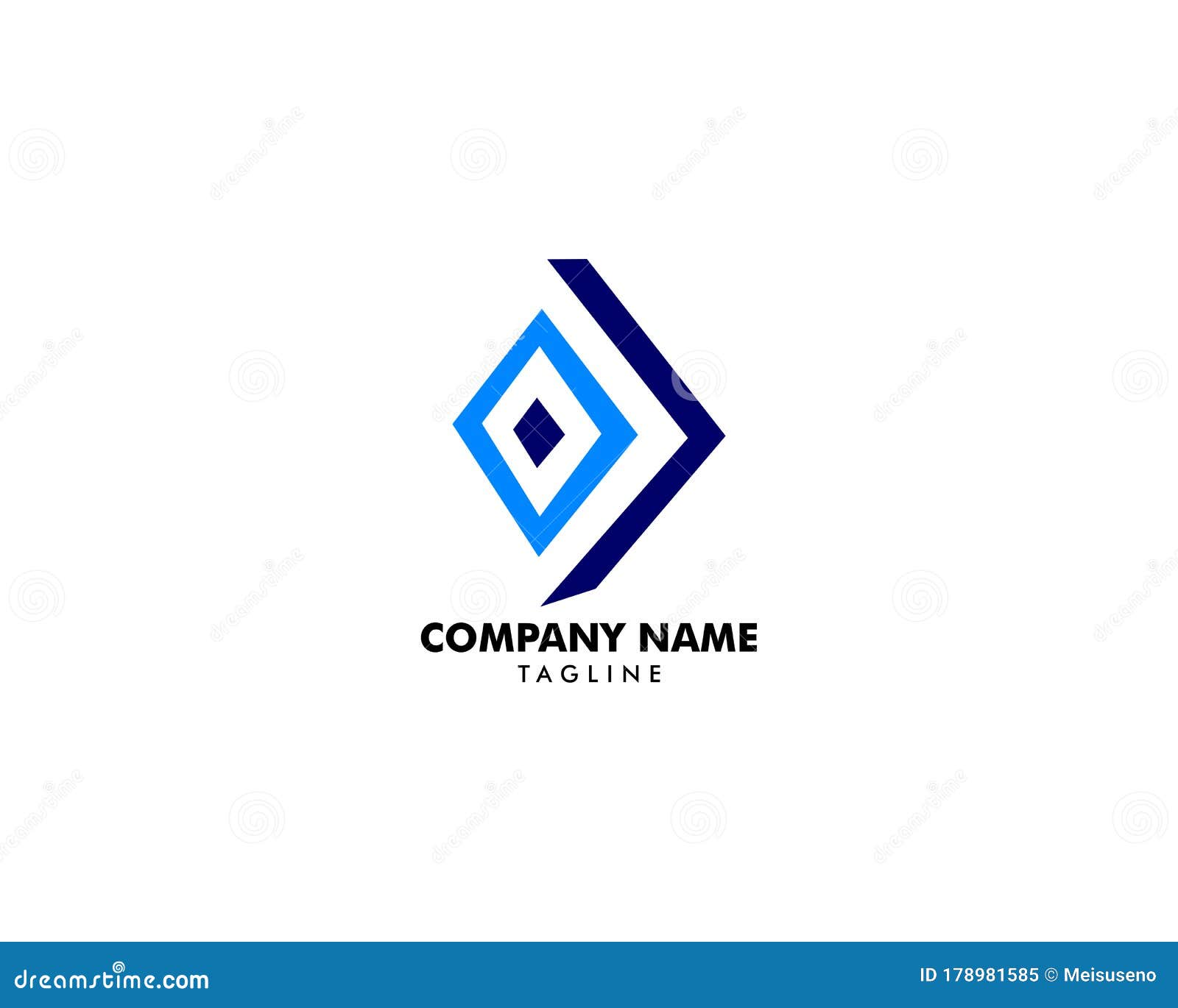 Rhombus Vector Logo Design Concept Stock Vector - Illustration of black ...