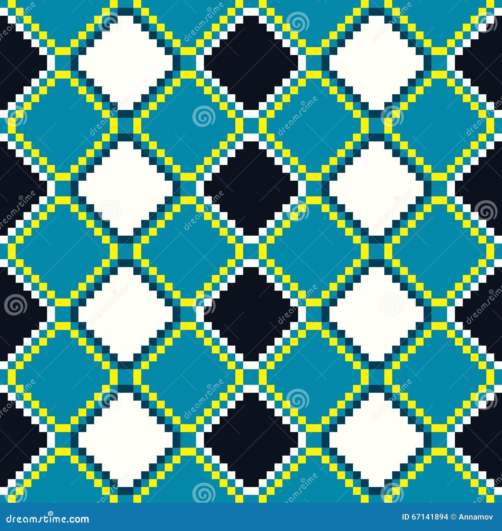 Rhombus Vector Seamless Pattern Stock Vector - Illustration of plaid ...
