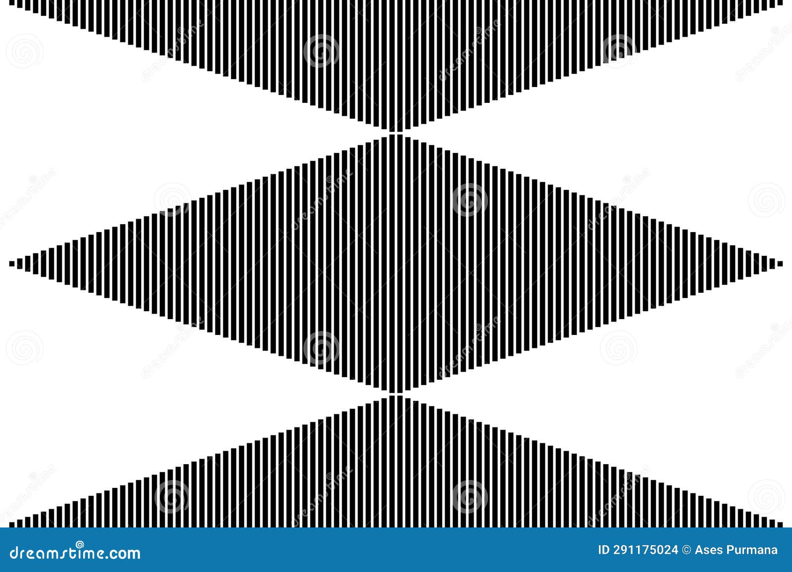 Rhombus of Vertical Stripe Pattern. Set 12 Stock Illustration ...