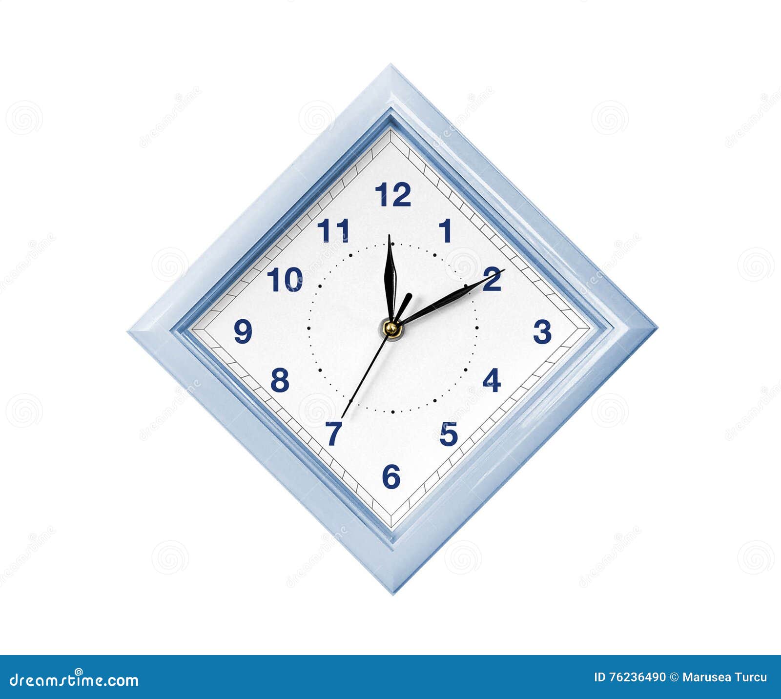 Rhombus wall clock stock photo. Image of object, cycle - 76236490