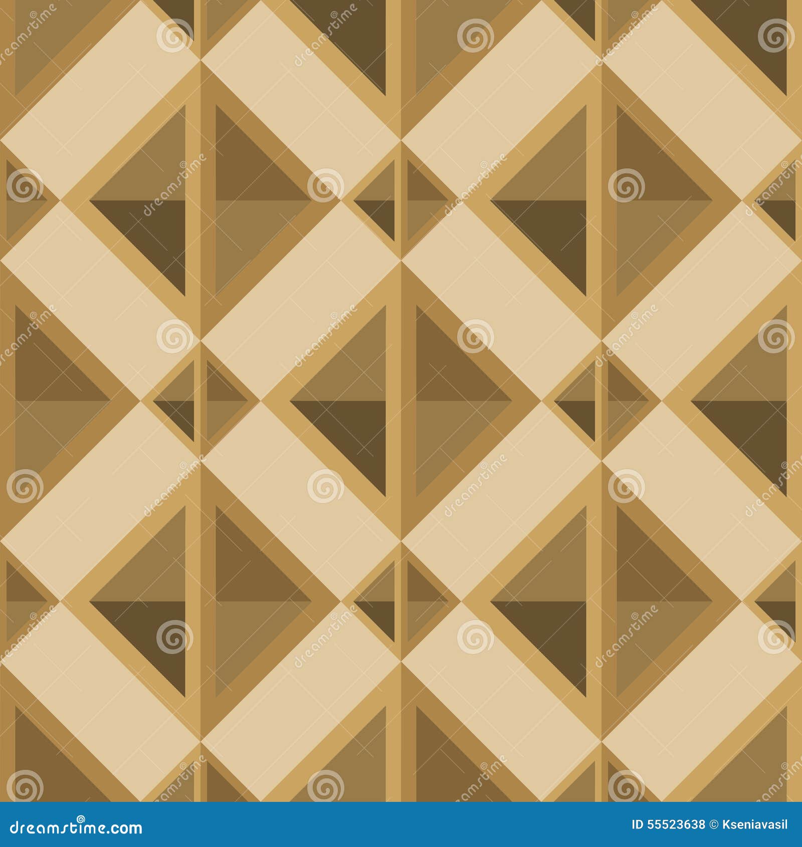 Rhombuses Seamless Pattern in Retro Palette Stock Vector - Illustration of template, poster ...