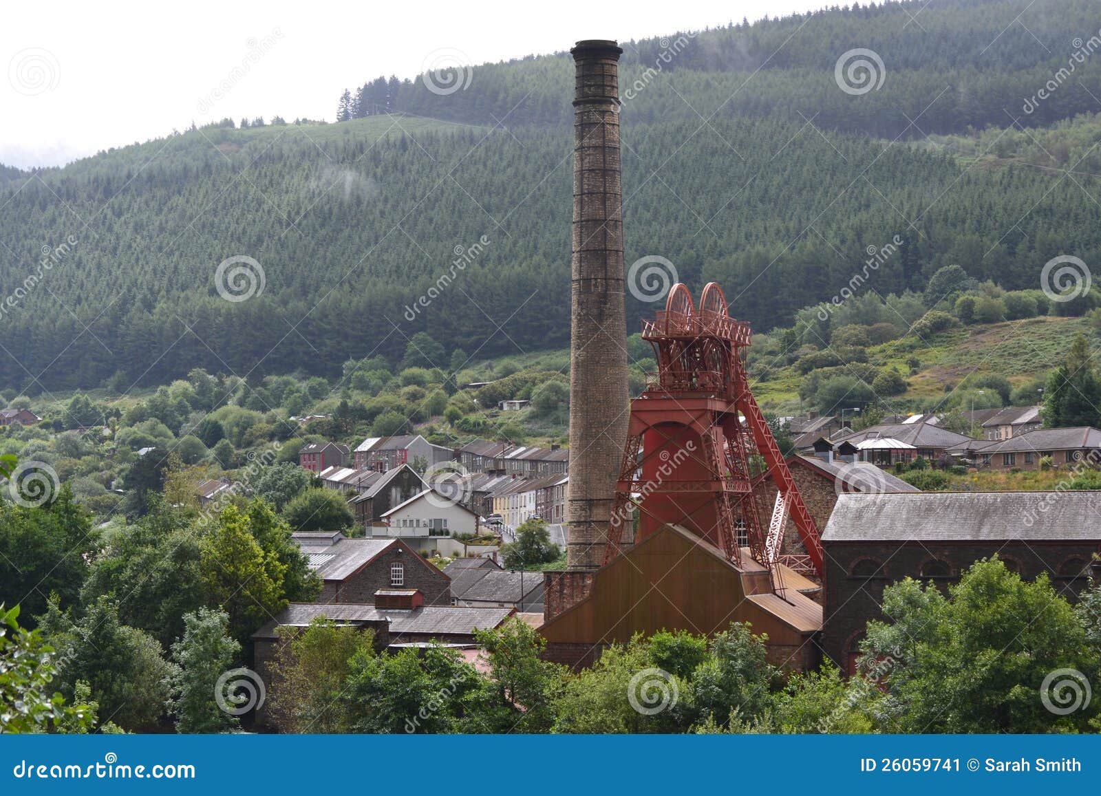 Rhondda heritage park stock image. Image of mountain - 26059741