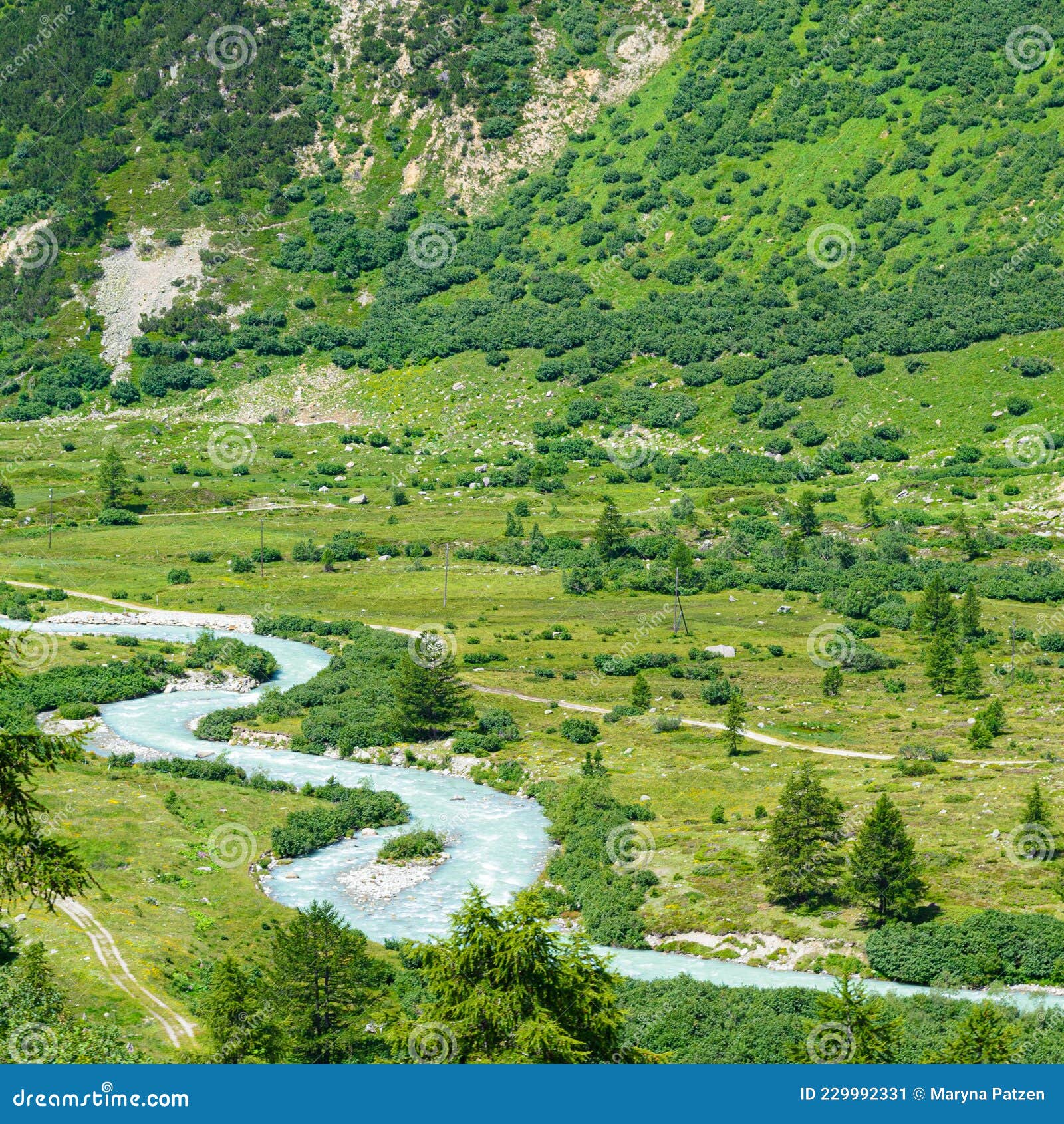 Rhone Valley Switzerland stock image. Image of scenic - 229992331