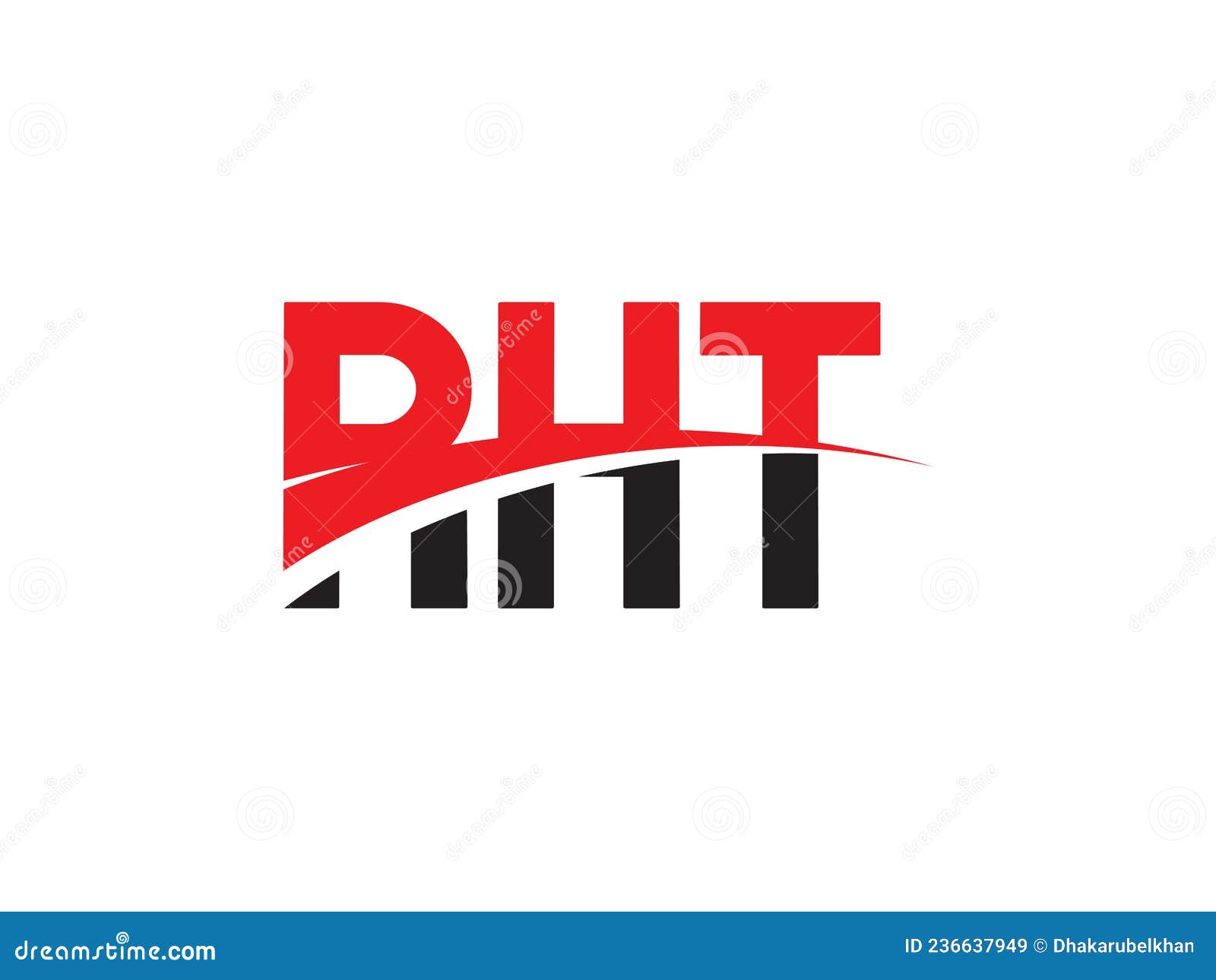 RHT Letter Initial Logo Design Vector Illustration Stock Vector ...