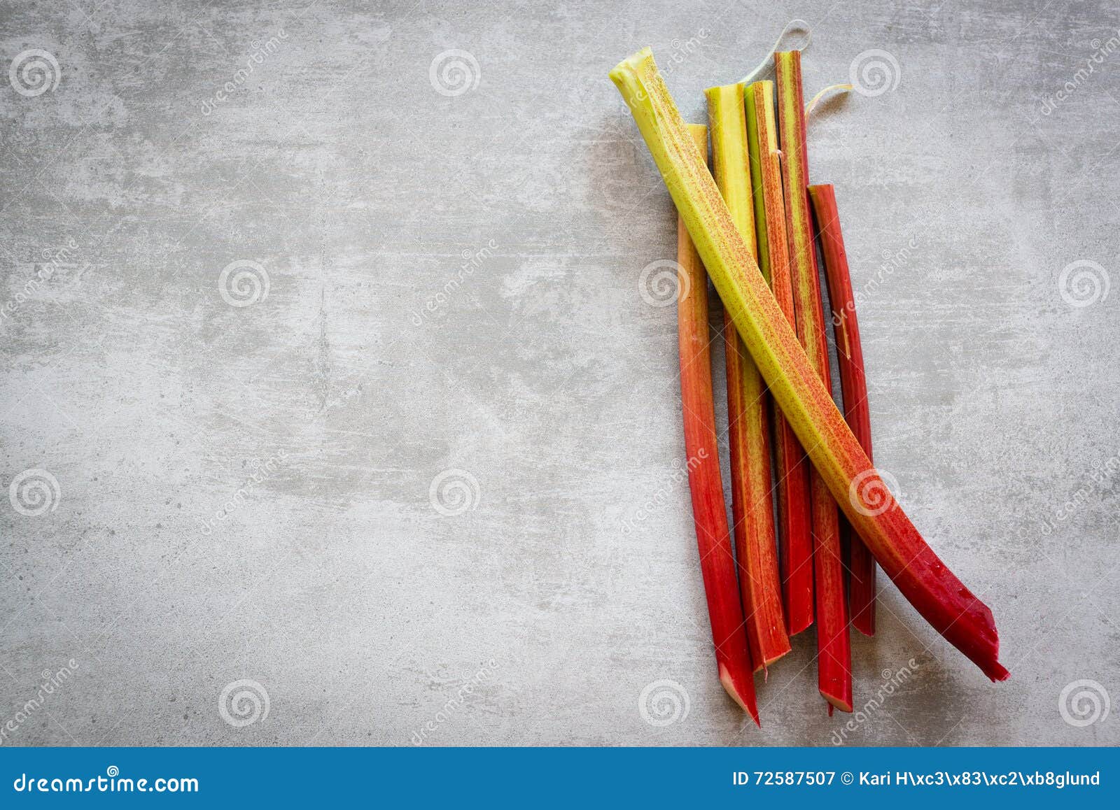Rhubarb on a Concrete Table Stock Image - Image of heap, ripe: 72587507