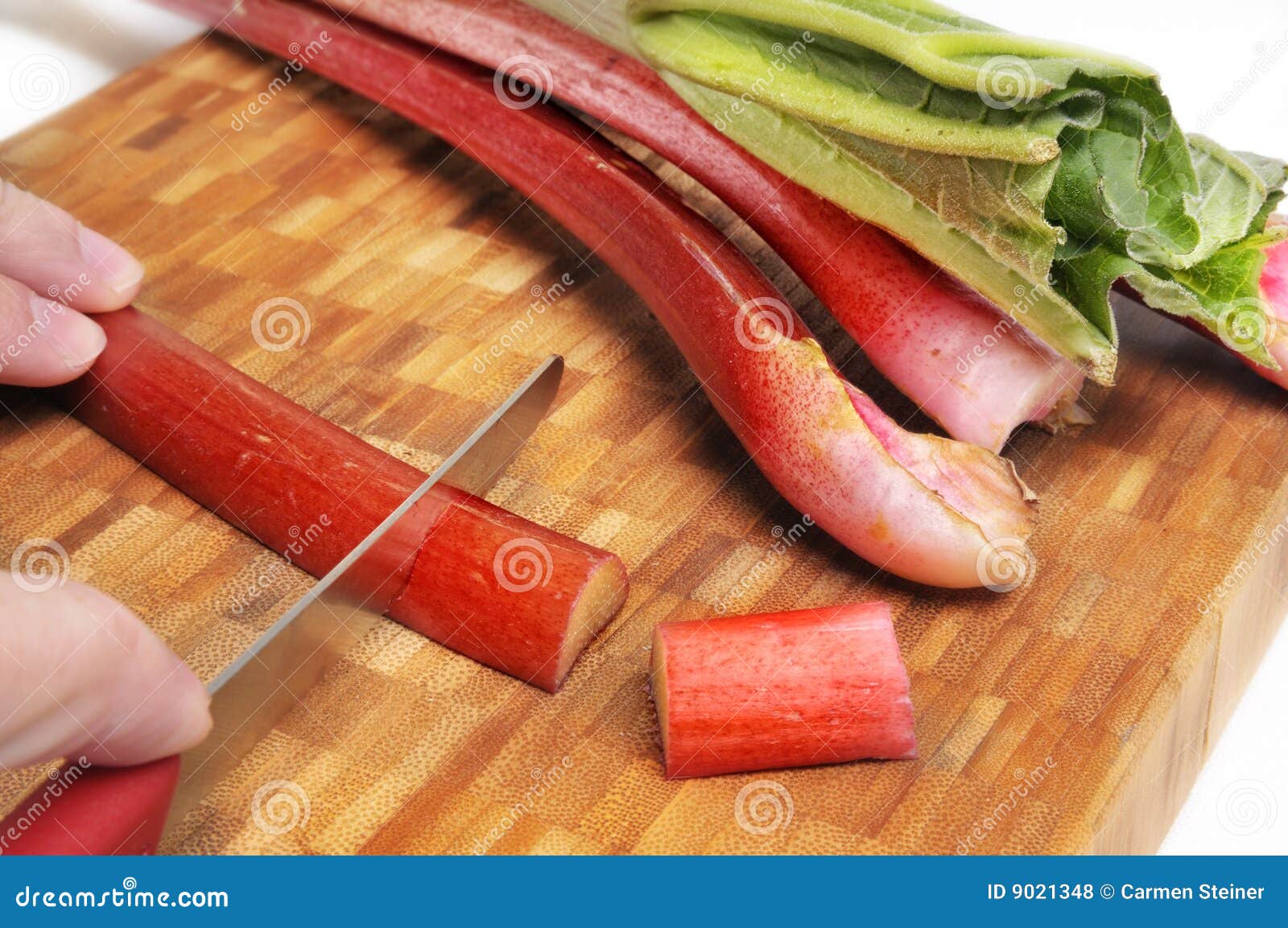 Rhubarb Cutting stock photo. Image of nutritious, blade - 9021348