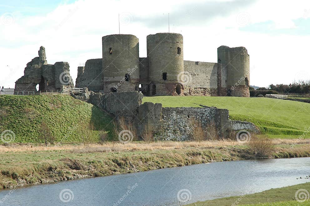 Rhuddlan Castle stock photo. Image of palace, castle, ruins - 124494