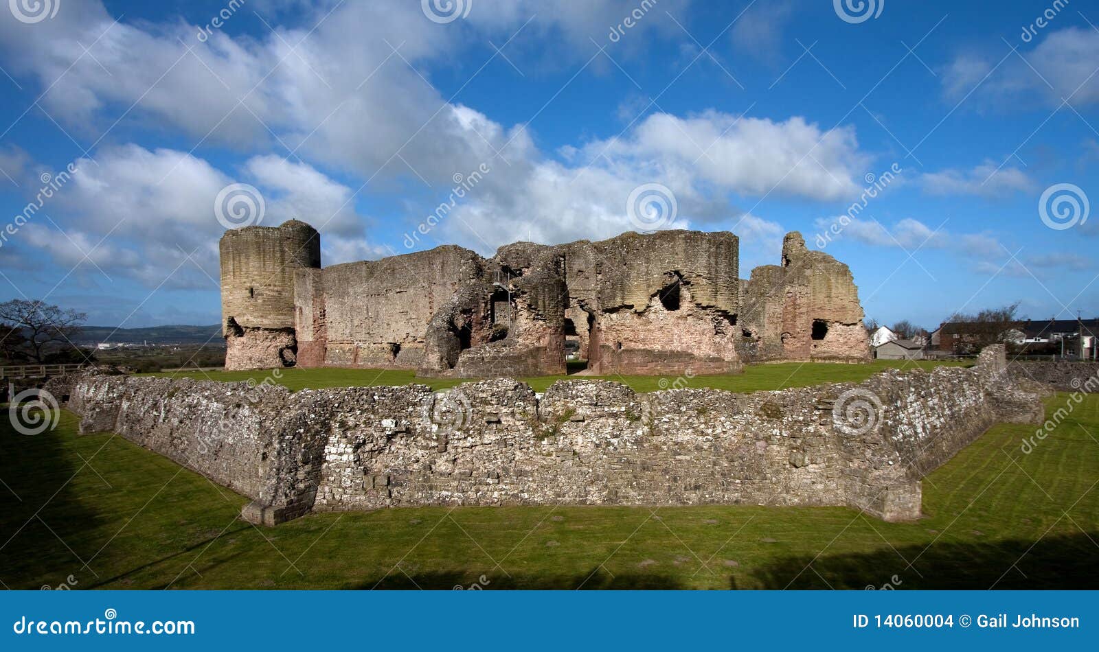 Rhuddlan Castle stock photo. Image of wales, rhuddlan - 14060004